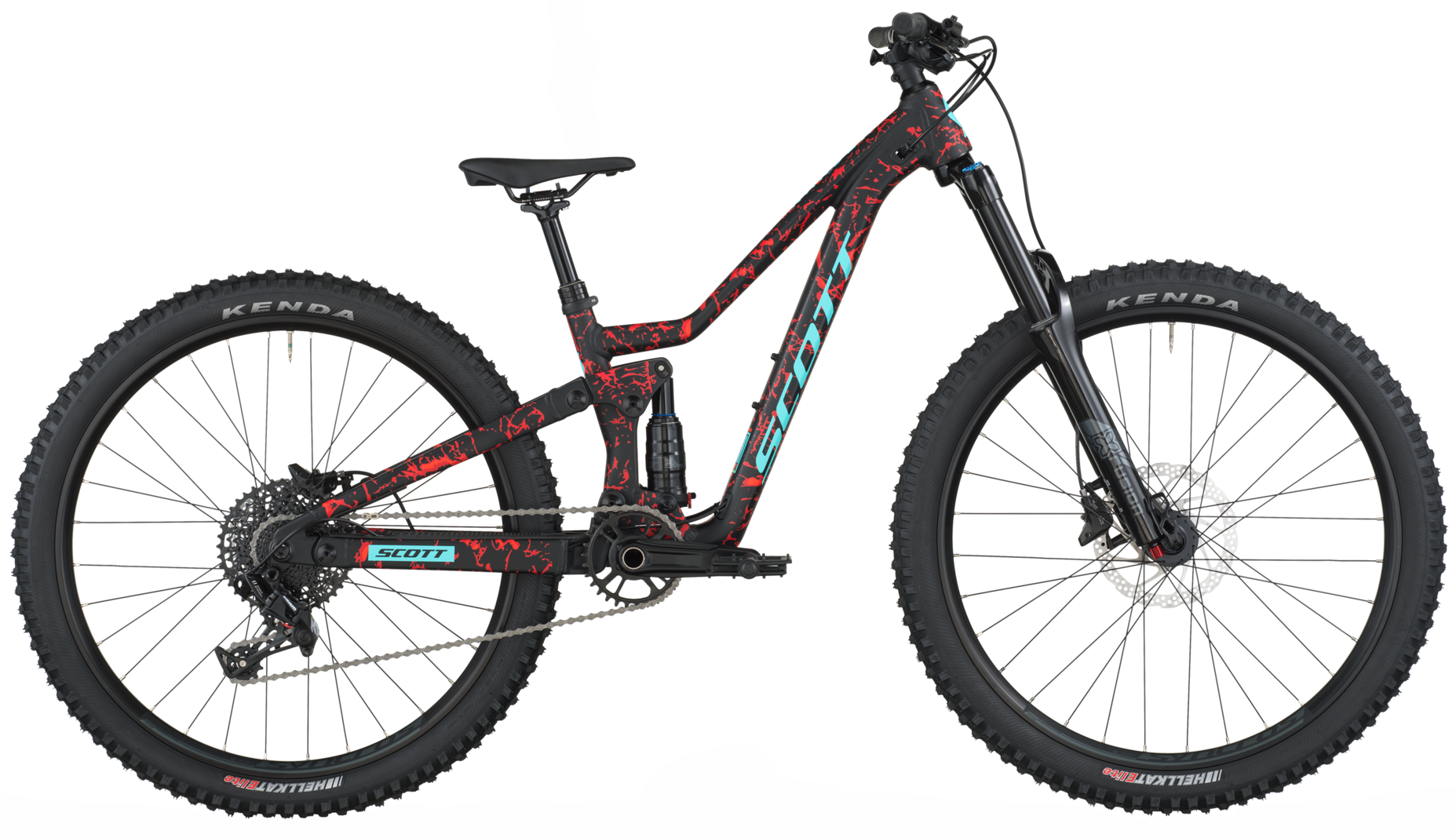 Scott Ransom 600 Kids Full Suspension Mountain Bike 2026 - Black ...