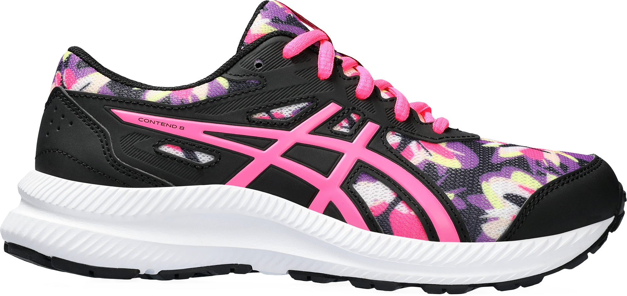 Asics Contend 8 GS Junior Running Shoes - Black – Start Fitness