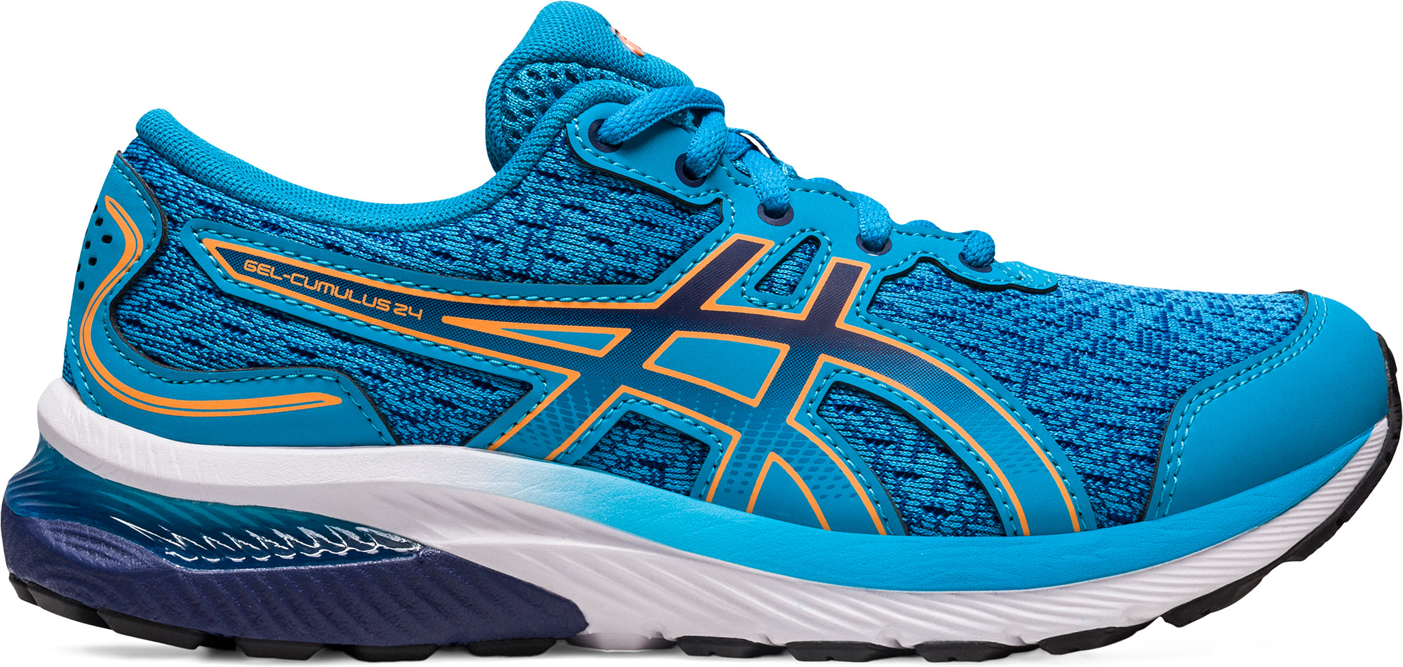 Asics Gel Cumulus 24 GS Junior Running Shoes - Blue – Start Fitness