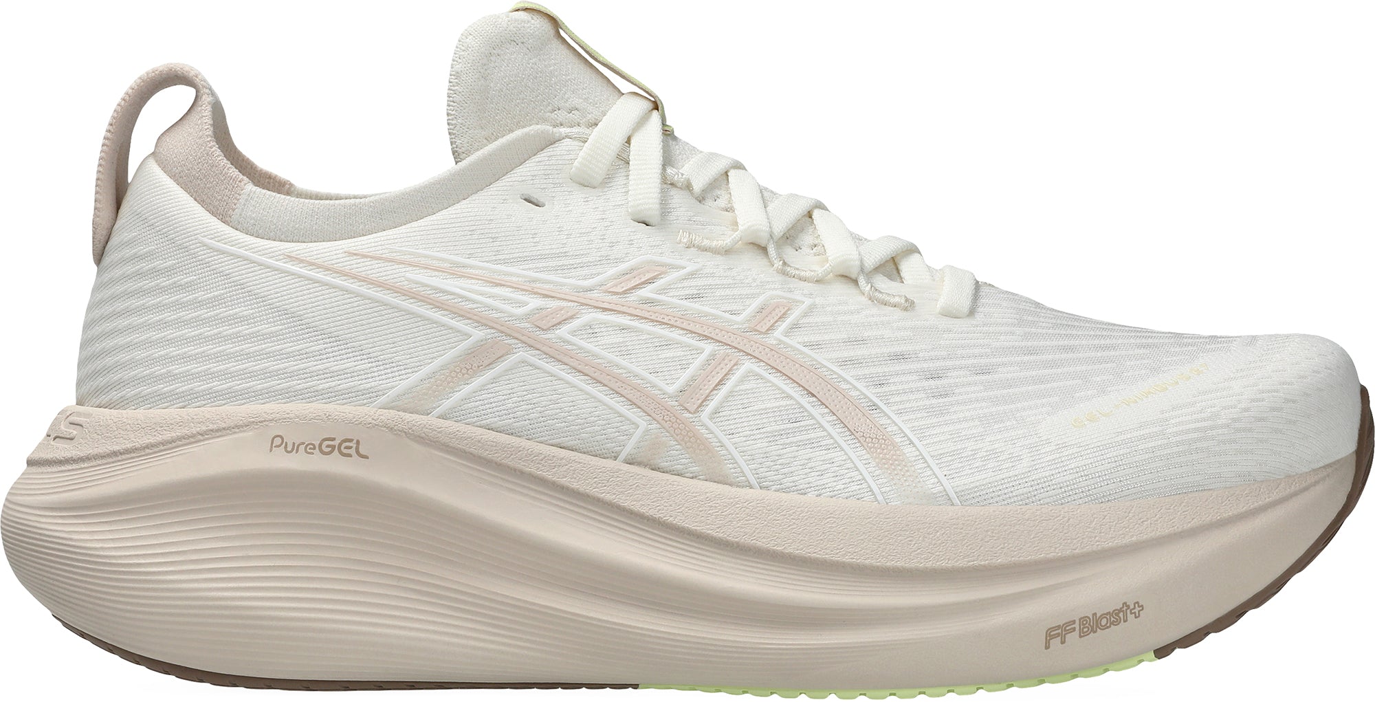 Asics Gel Nimbus 27 Womens Running Shoes - Cream – Start Fitness