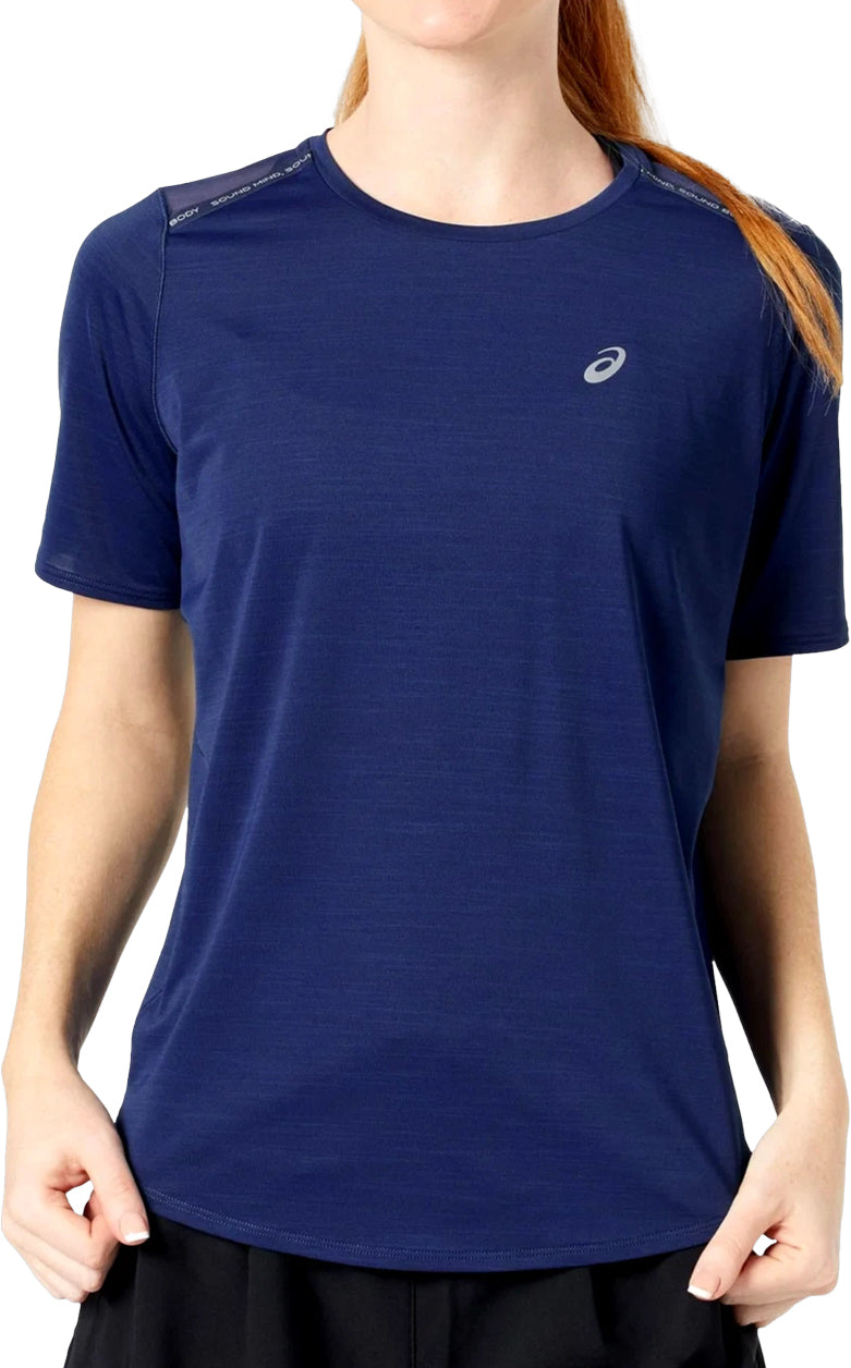 Asics Road Short Sleeve Womens Running Top - Blue – Start Fitness