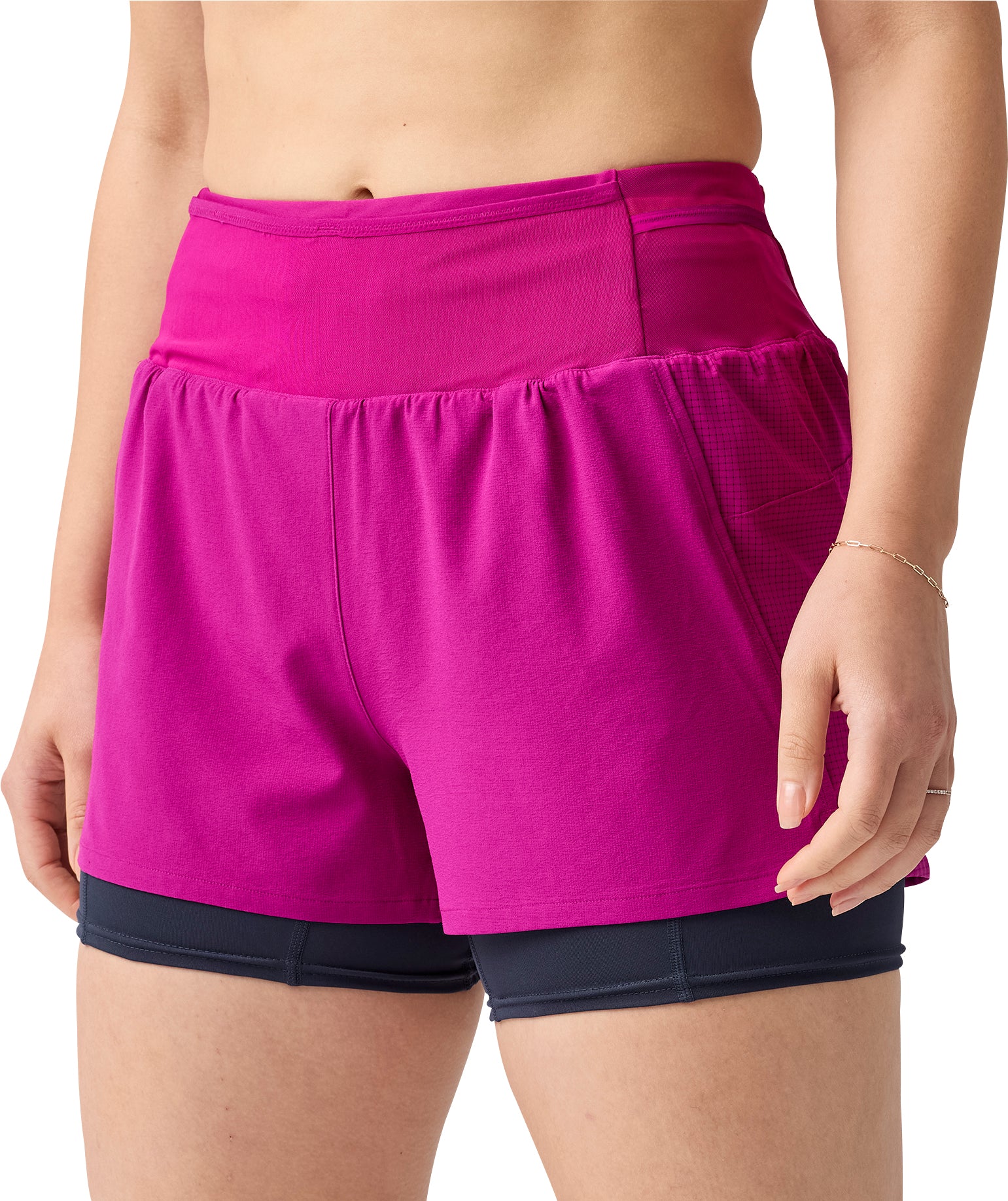 Brooks 3 Inch high Point 2.0 2 in 1 Womens Running Shorts - Pink ...