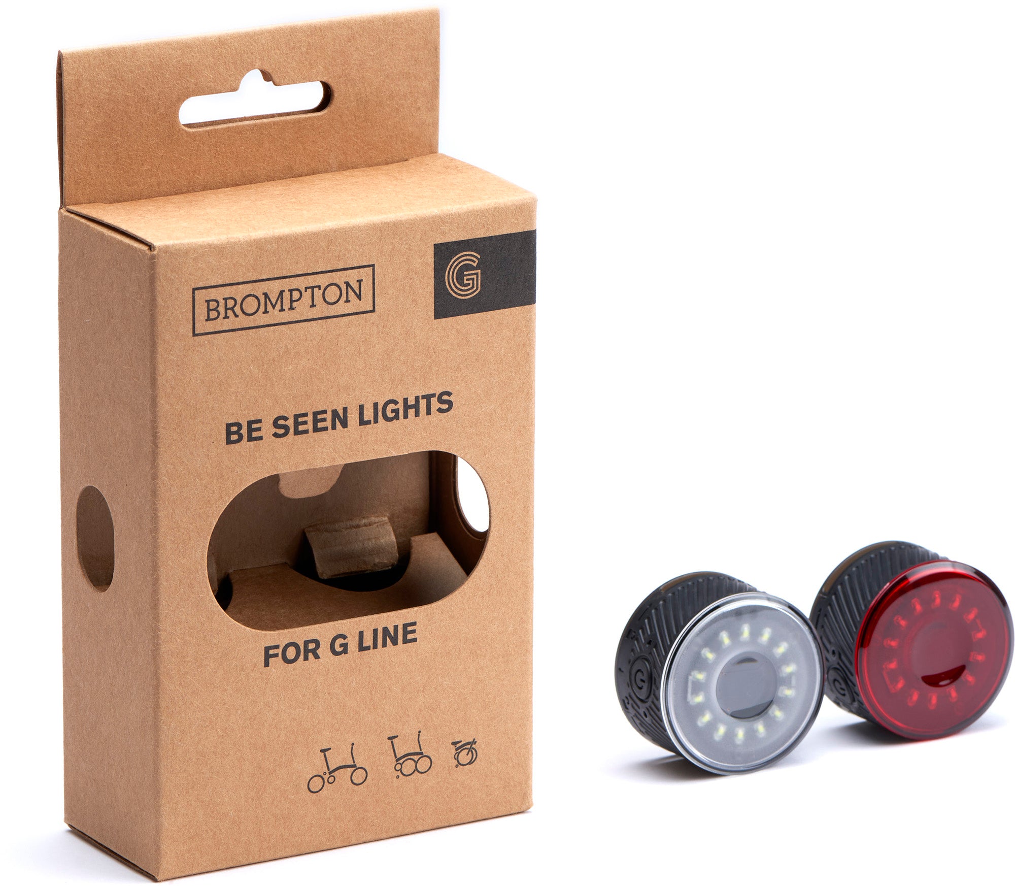 Brompton Be Seen Lights For G Line Bike Light Set – Start Fitness