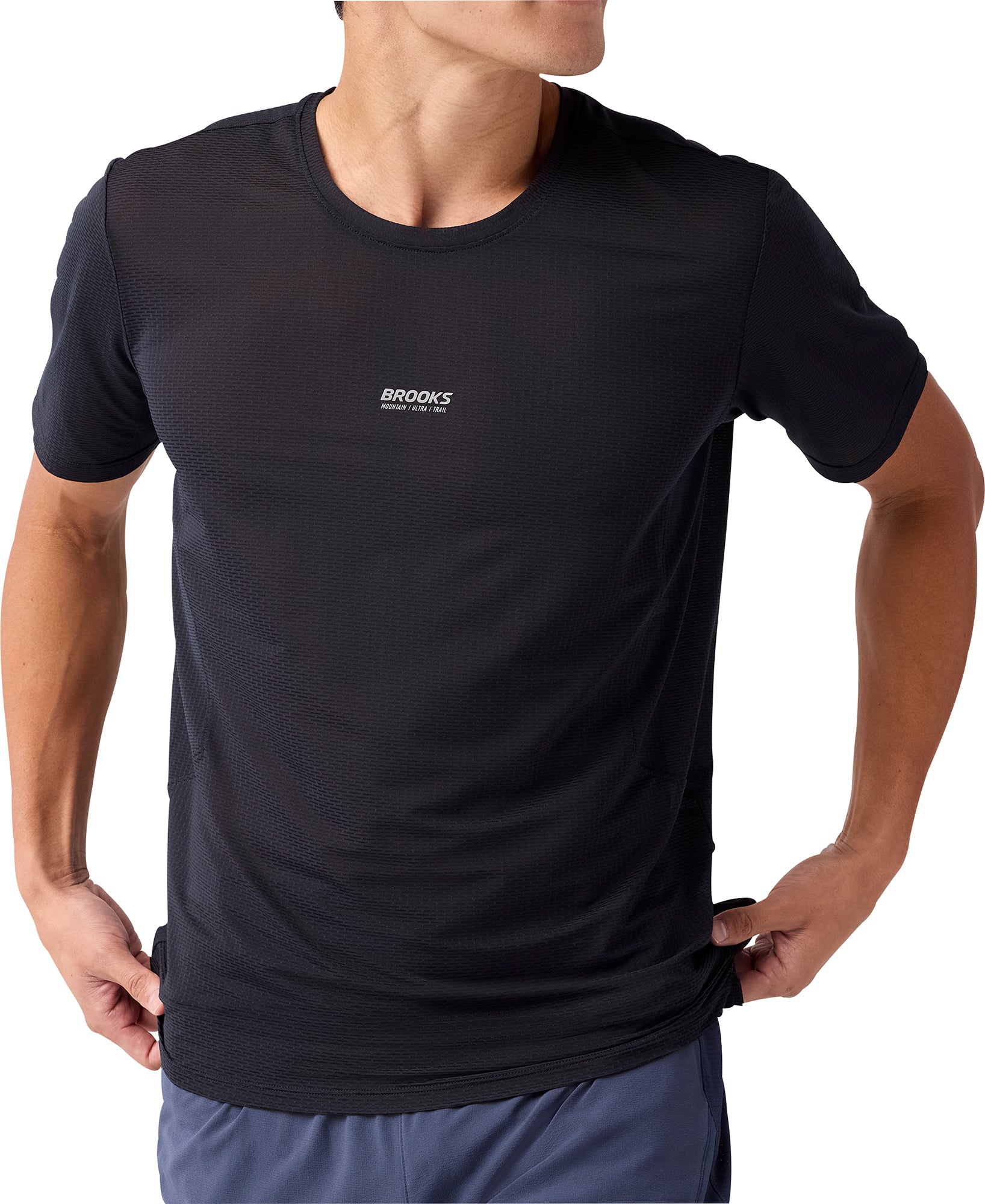 Brooks High Point 2.0 Short Sleeve Mens Running Top - Black – Start Fitness