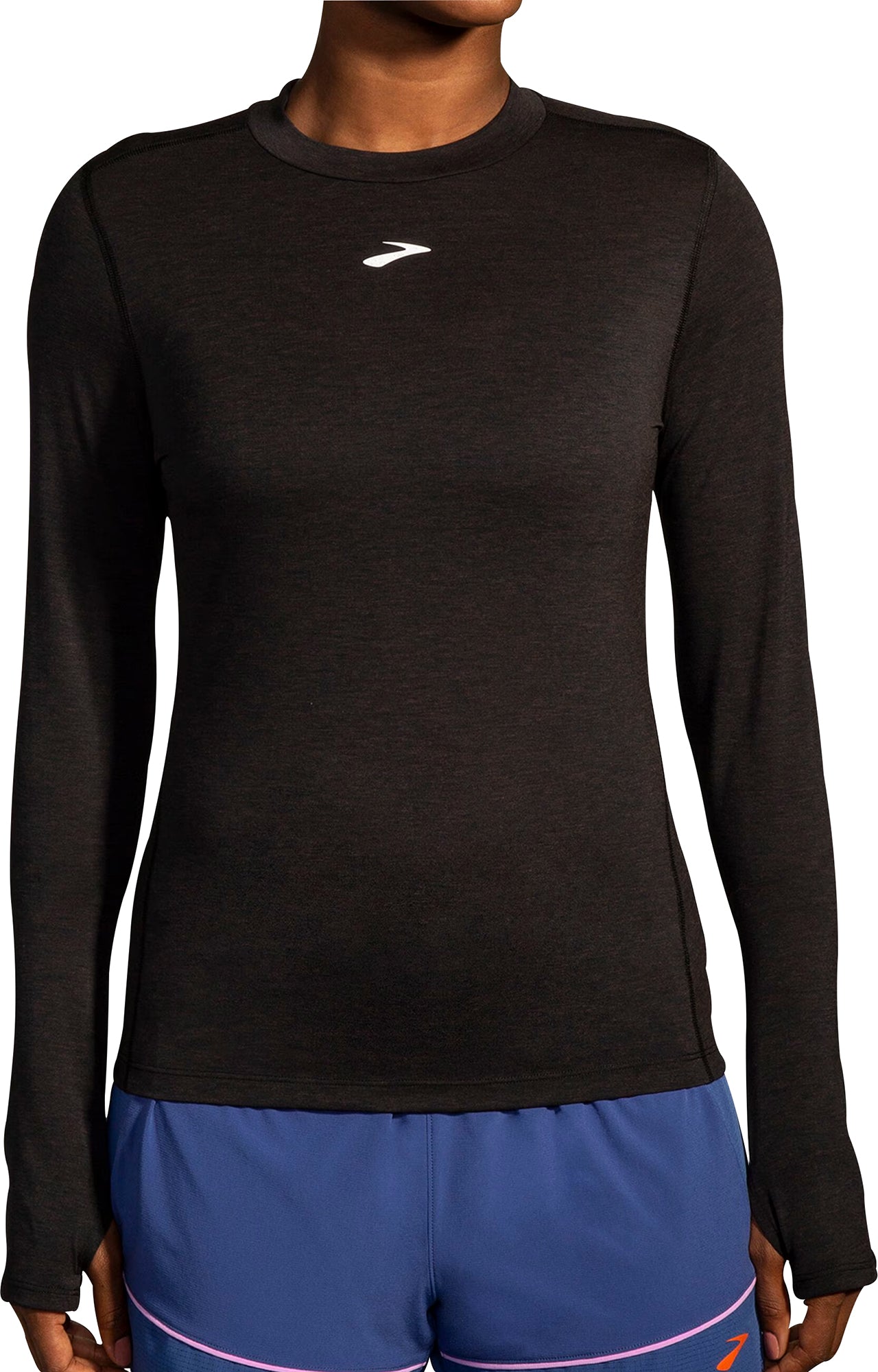 Brooks High Point Long Sleeve Womens Running Top - Black – Start Fitness