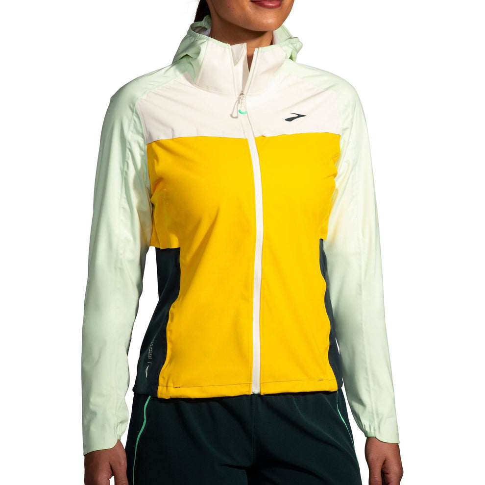 Brooks High Point Waterproof Womens Running Jacket - Yellow – Start Fitness