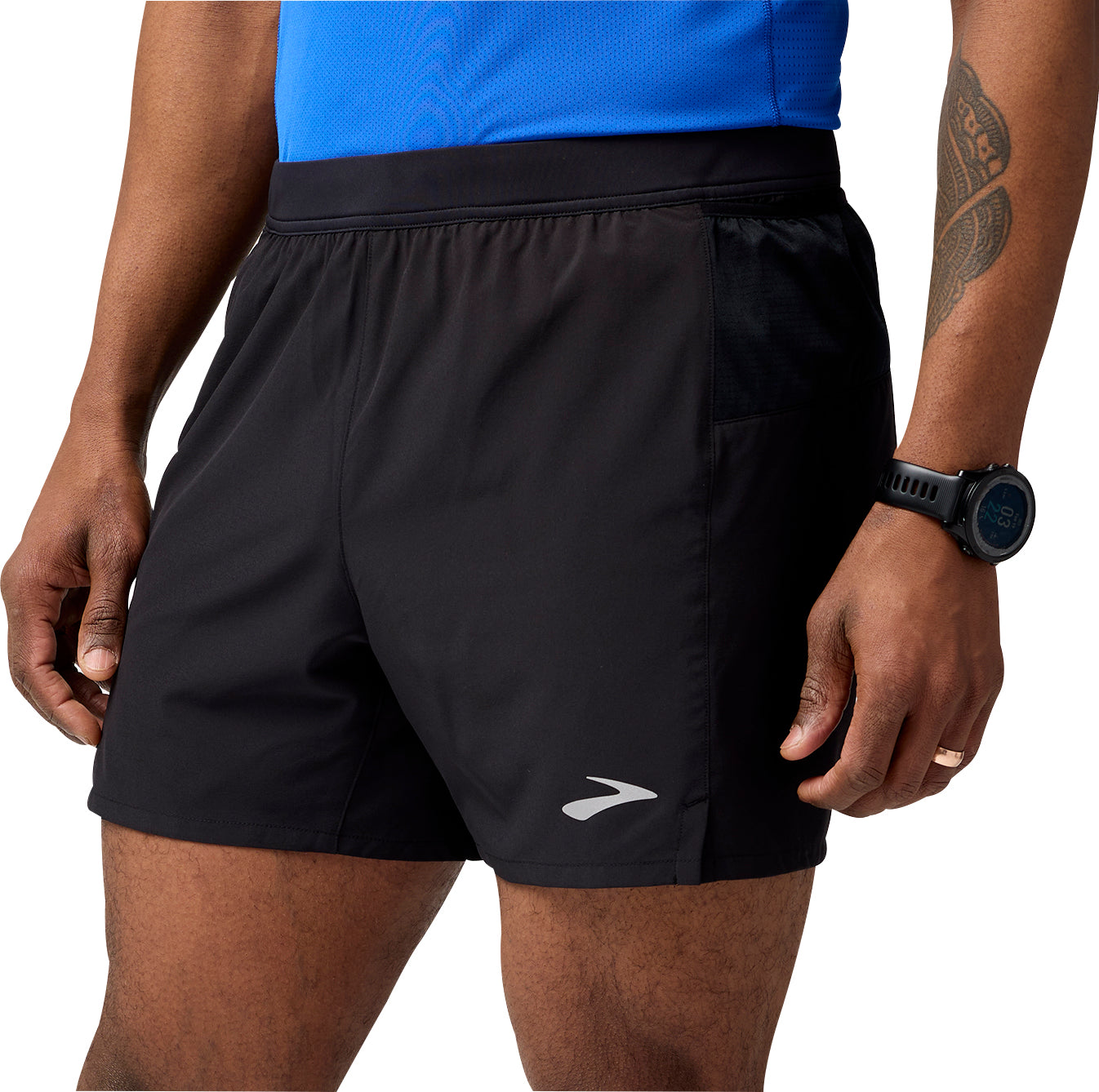 Brooks Journey 5 Inch Mens Running Shorts - Black – Start Fitness