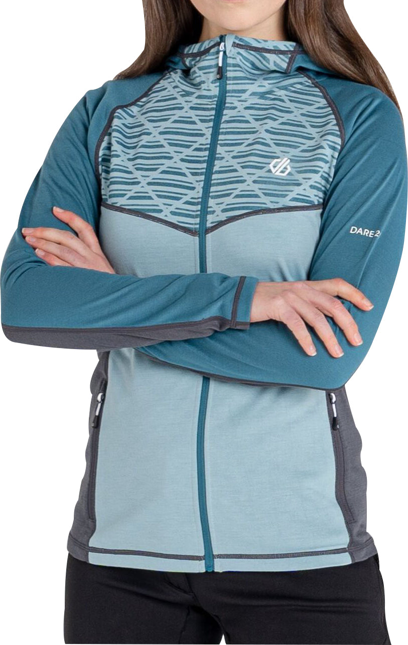 Dare2B Pensive Stretch Midlayer Womens Jacket - Green – Start Fitness