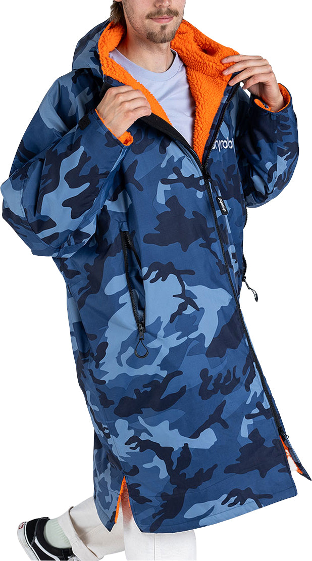 Dryrobe Advance Long Sleeve Changing Robe - Blue Camo – Start Fitness