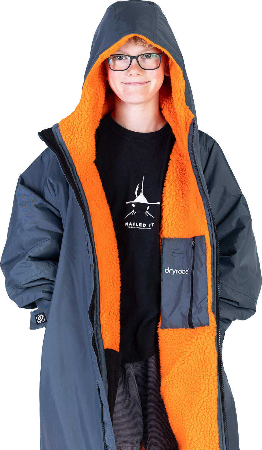 Dryrobe Advance Long Sleeve Junior Changing Robe - Grey – Start Fitness