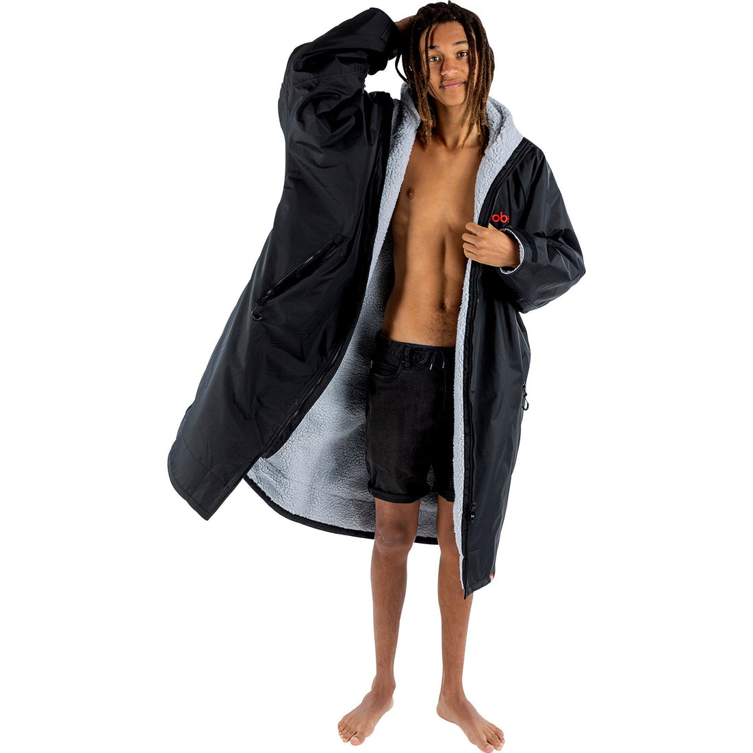 Dryrobe Advance Long Sleeve Changing Robe - Grey – Start Fitness