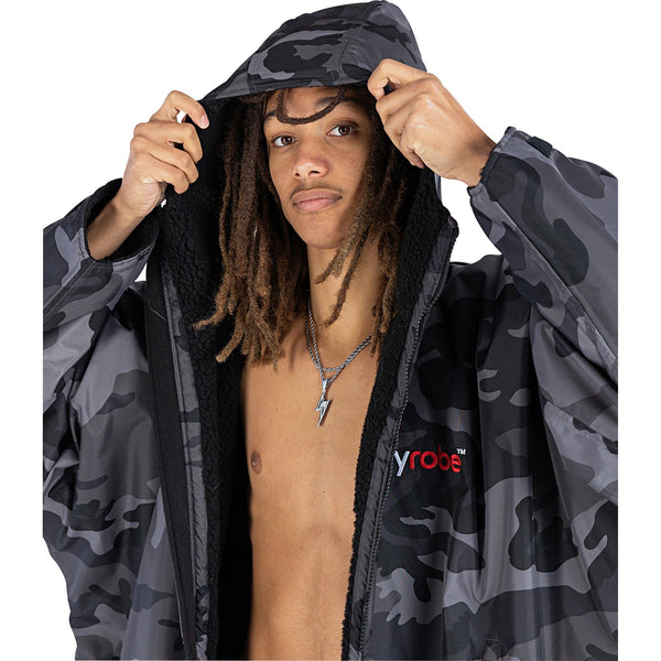 Dryrobe Advance Long Sleeve Changing Robe - Black Camo – Start Fitness
