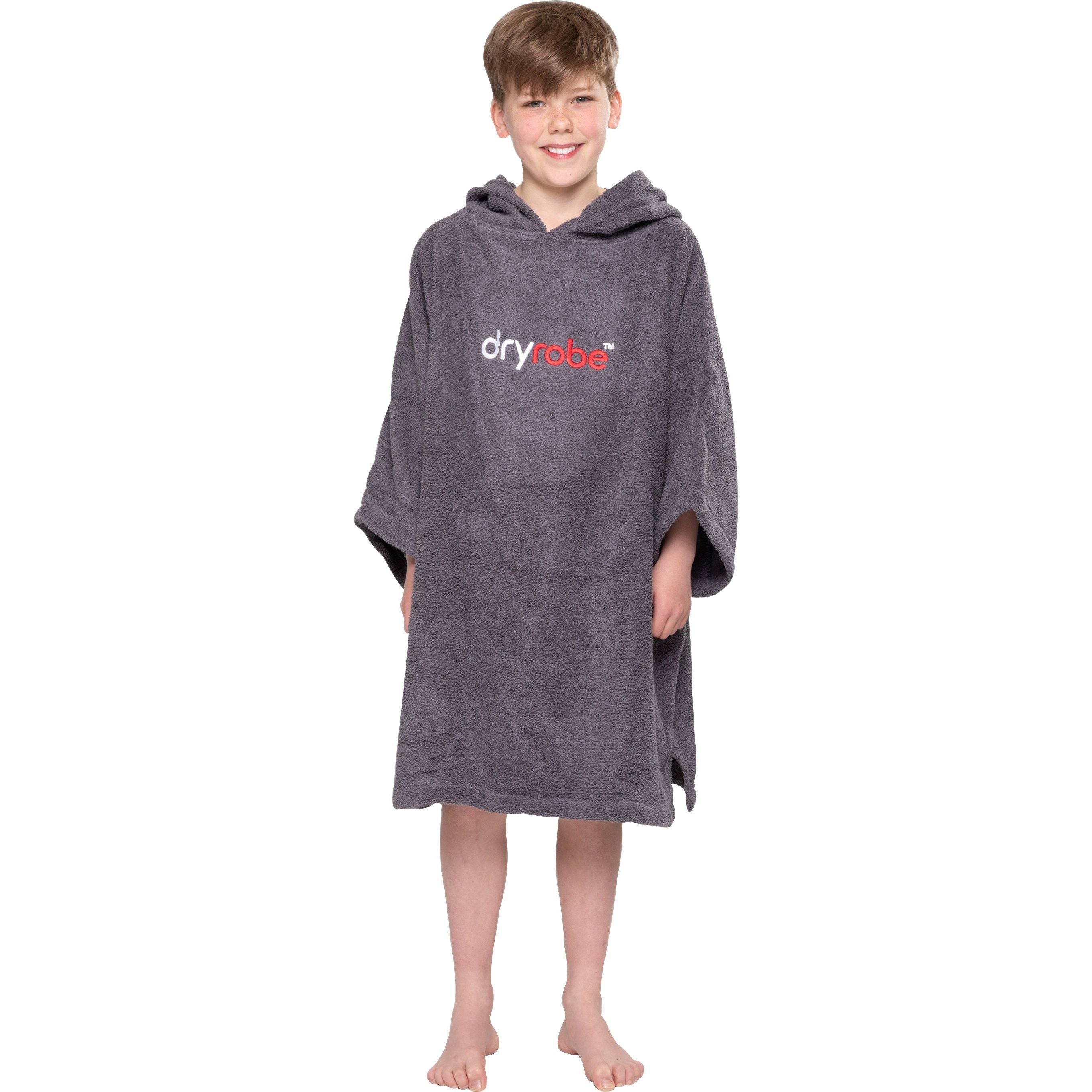 Dryrobe Organic Towel Junior Changing Robe - Grey – Start Fitness