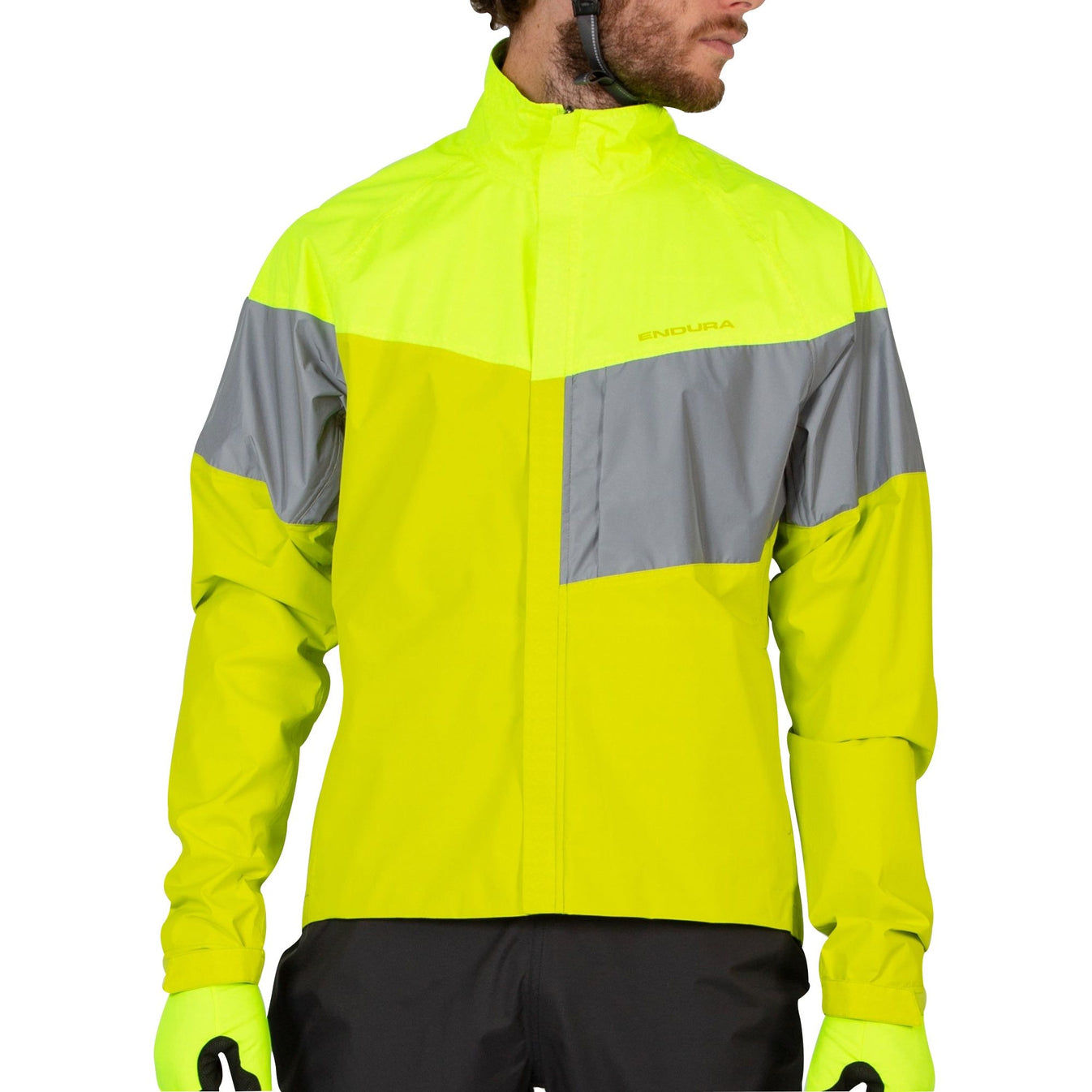 Endura Urban Luminite II Waterproof Mens Cycling Jacket - Yellow ...