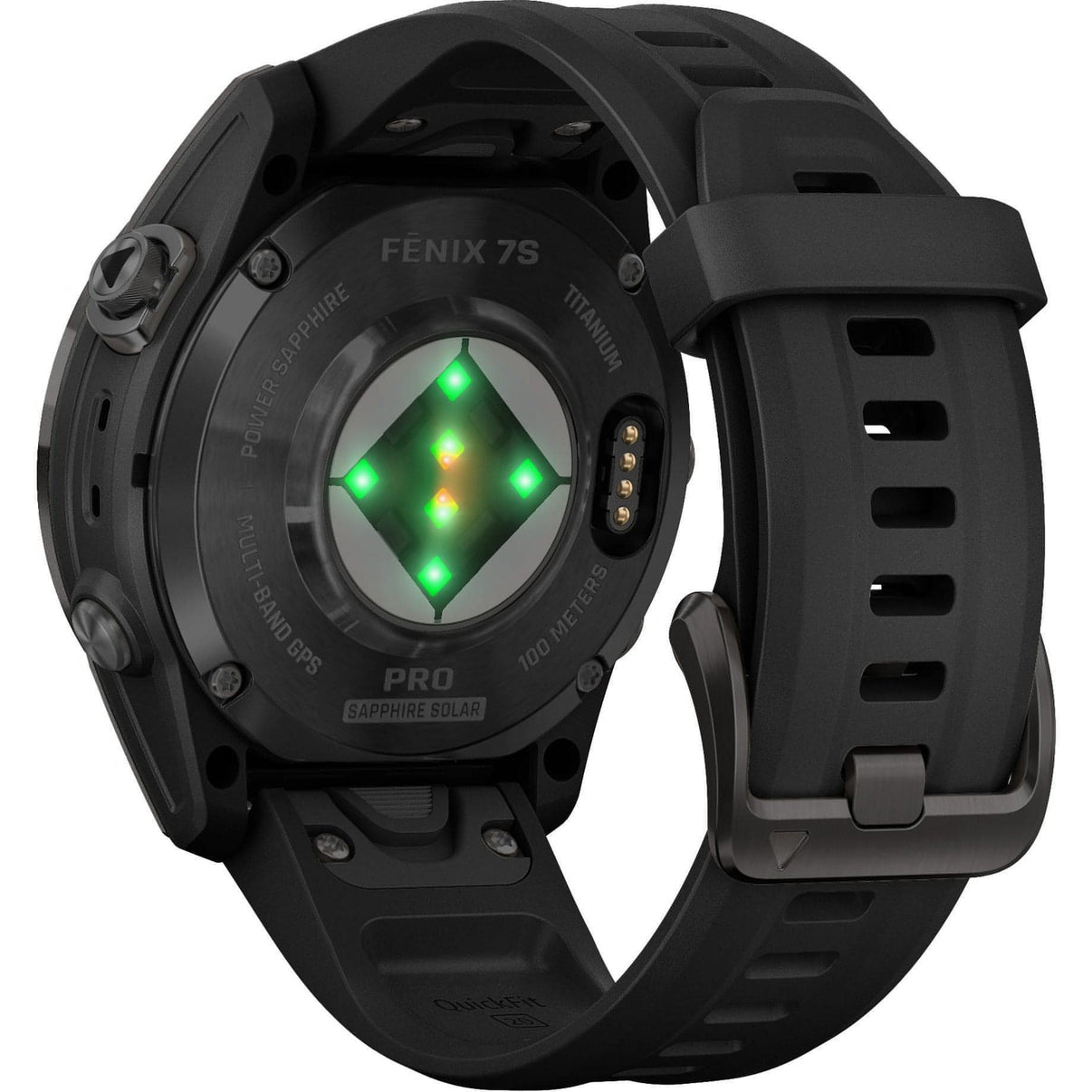 Garmin Fenix 7S Pro Sapphire Solar HRM With GPS Multisport Watch - Gre ...