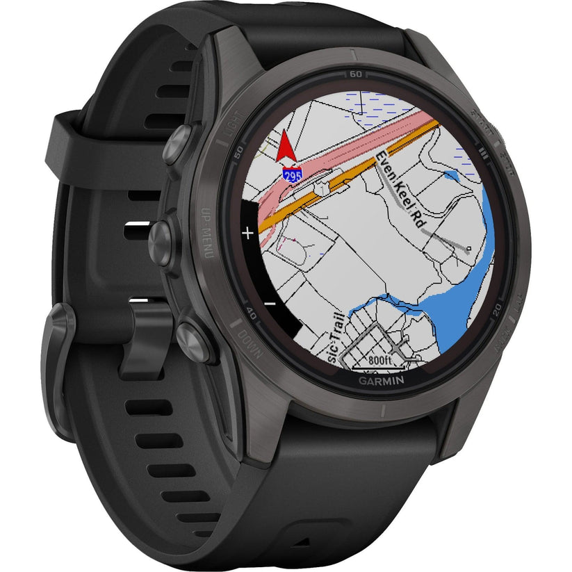 Garmin Fenix 7S Pro Sapphire Solar HRM With GPS Multisport Watch - Gre ...