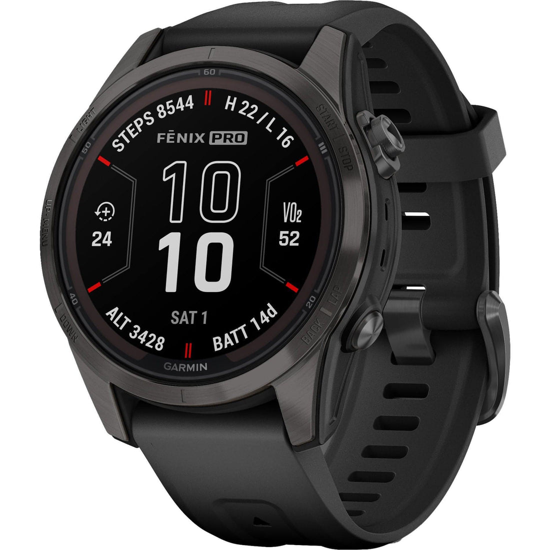 Garmin Fenix 7S Pro Sapphire Solar HRM With GPS Multisport Watch - Gre ...