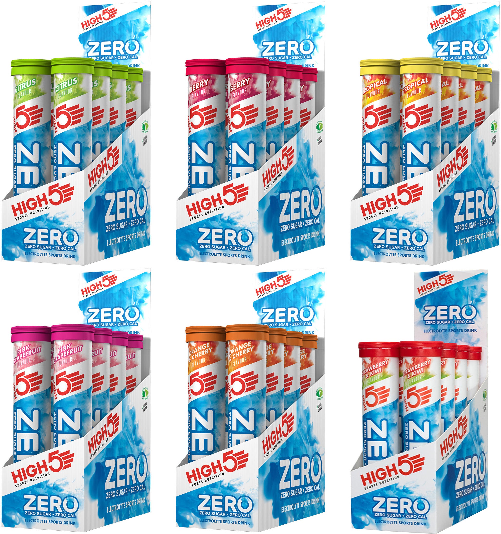 High 5 Zero Electrolyte Hydration Sports Drink Tablets (Box Of 8 ...