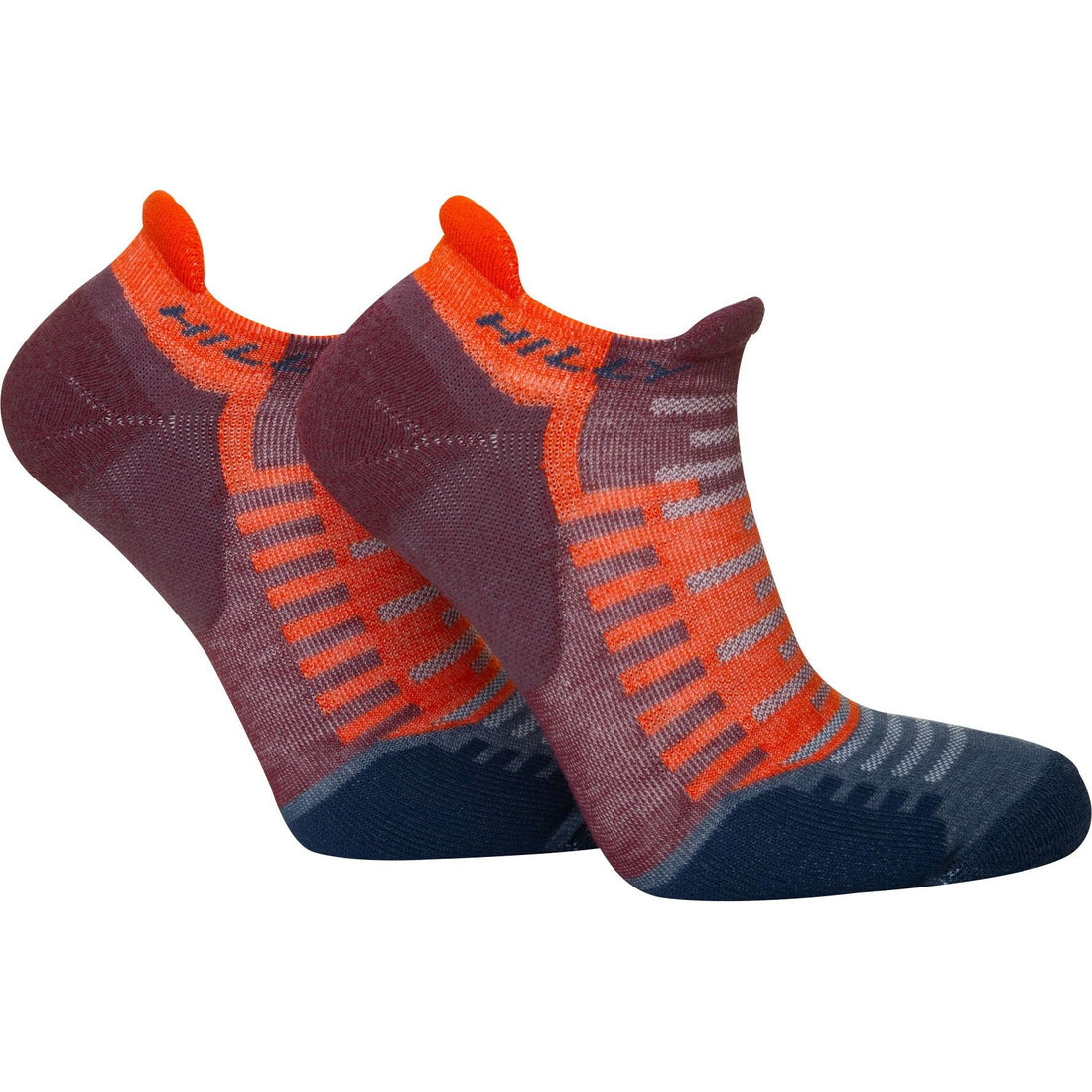 Hilly Active Socklet Running Socks - Orange – Start Fitness