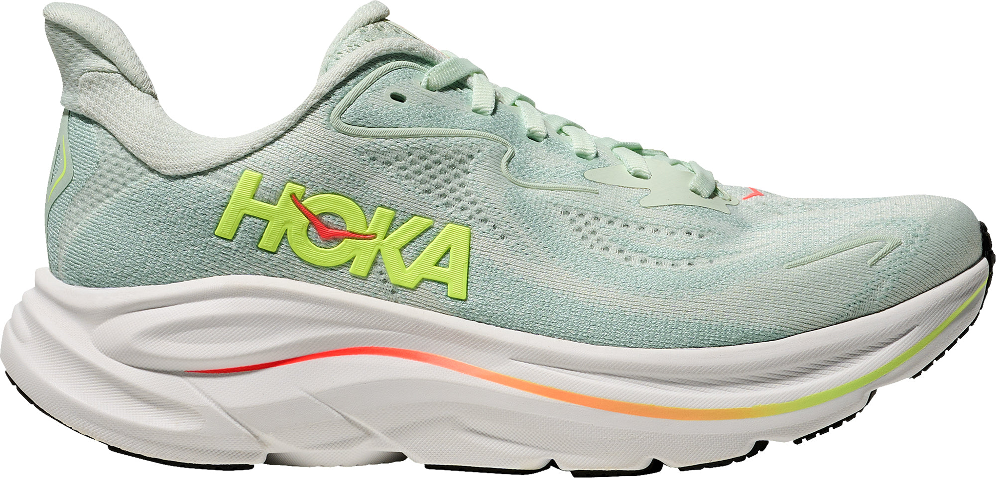 Hoka Clifton 10 WIDE FIT Womens Running Shoes - Green – Start Fitness