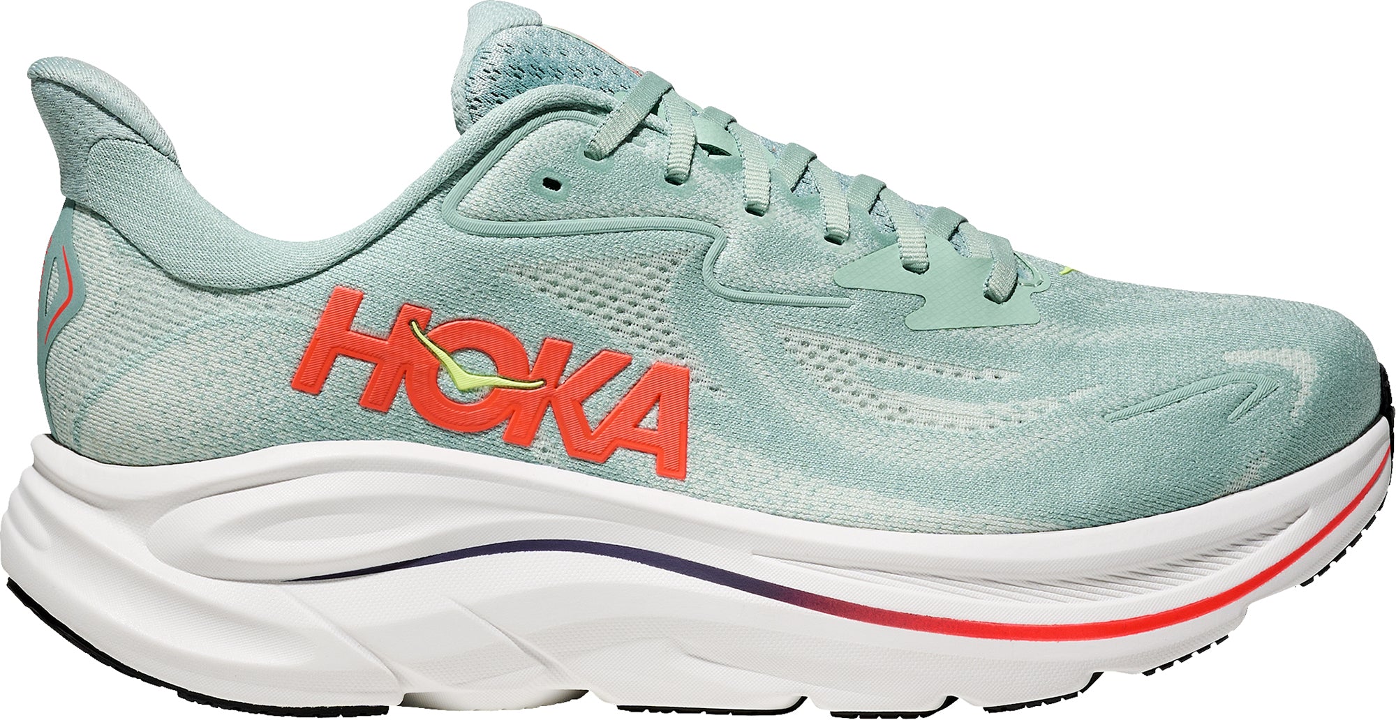 Hoka Clifton 10 WIDE FIT Mens Running Shoes - Green – Start Fitness