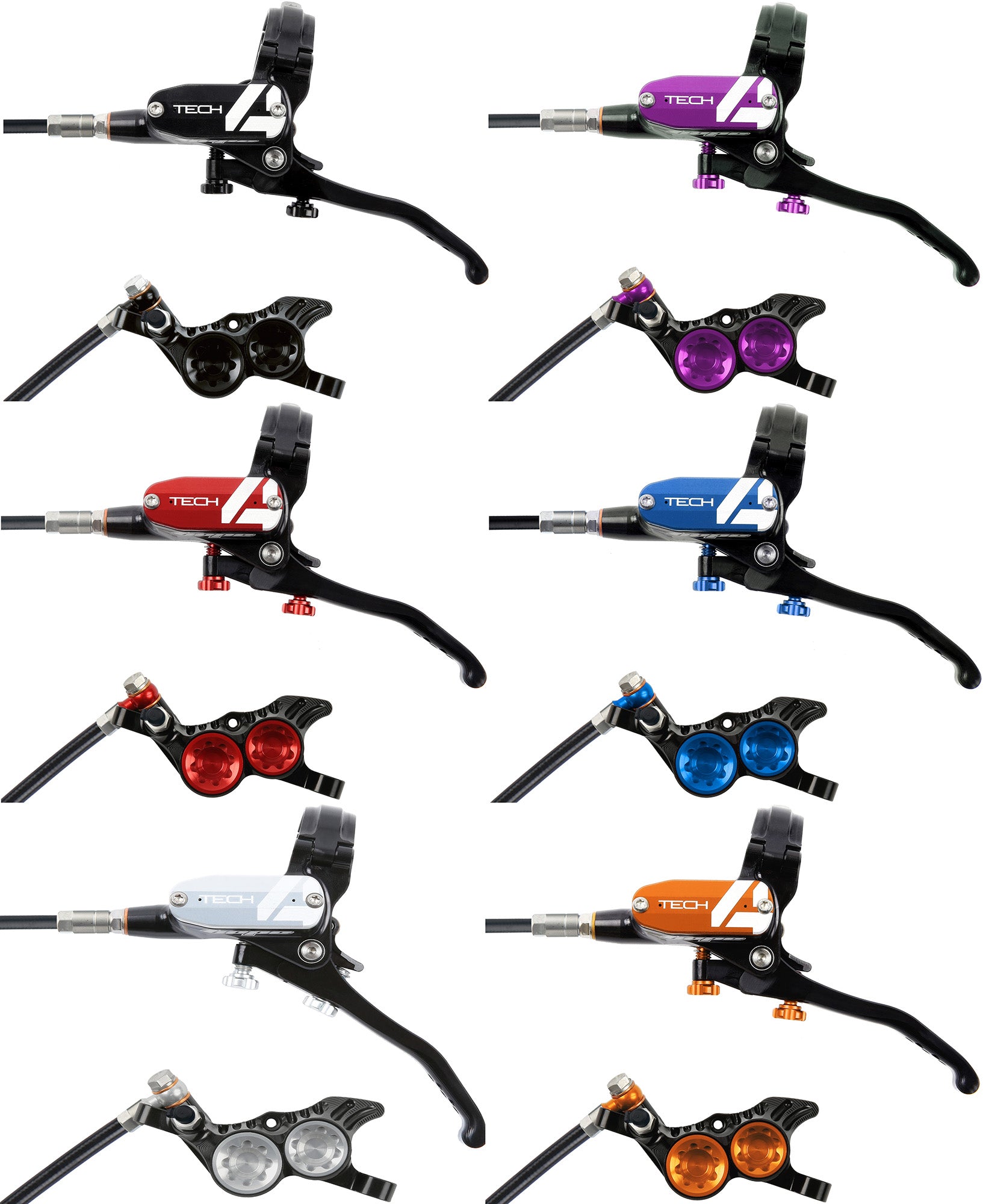 Hope Tech 4 V4 No Rotor Brakeset - Pair – Start Fitness