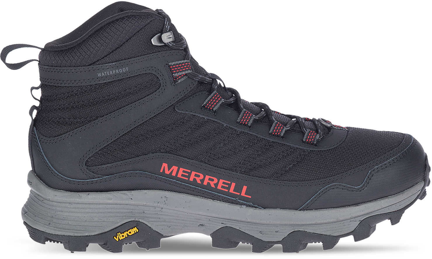 Merrell Moab Speed Thermo Spike Mid Waterproof Mens Walking Boots - Bl ...