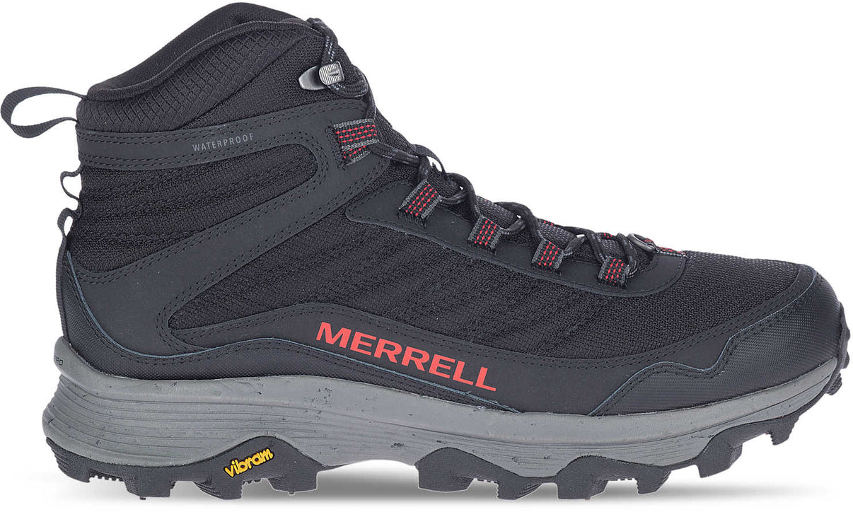 Merrell Moab Speed Thermo Spike Mid Waterproof Mens Walking Boots - Bl ...