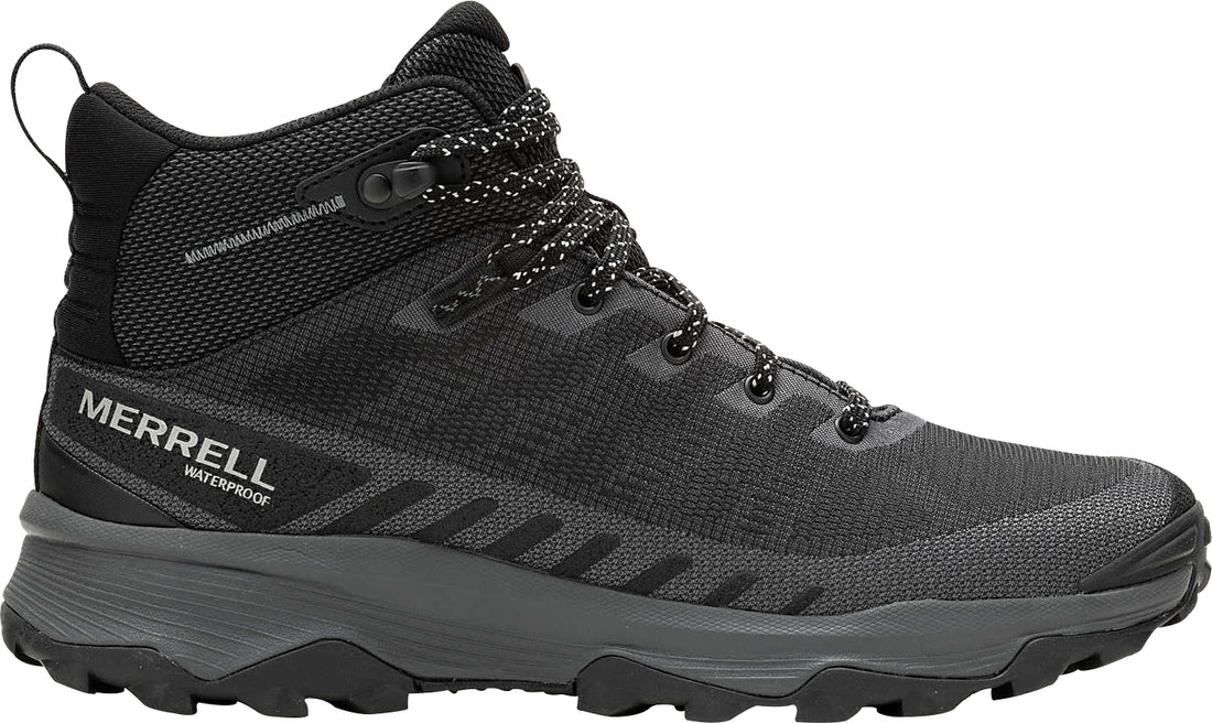 Merrell Speed Eco Mid Waterproof Mens Walking Boots - Black – Start Fitness