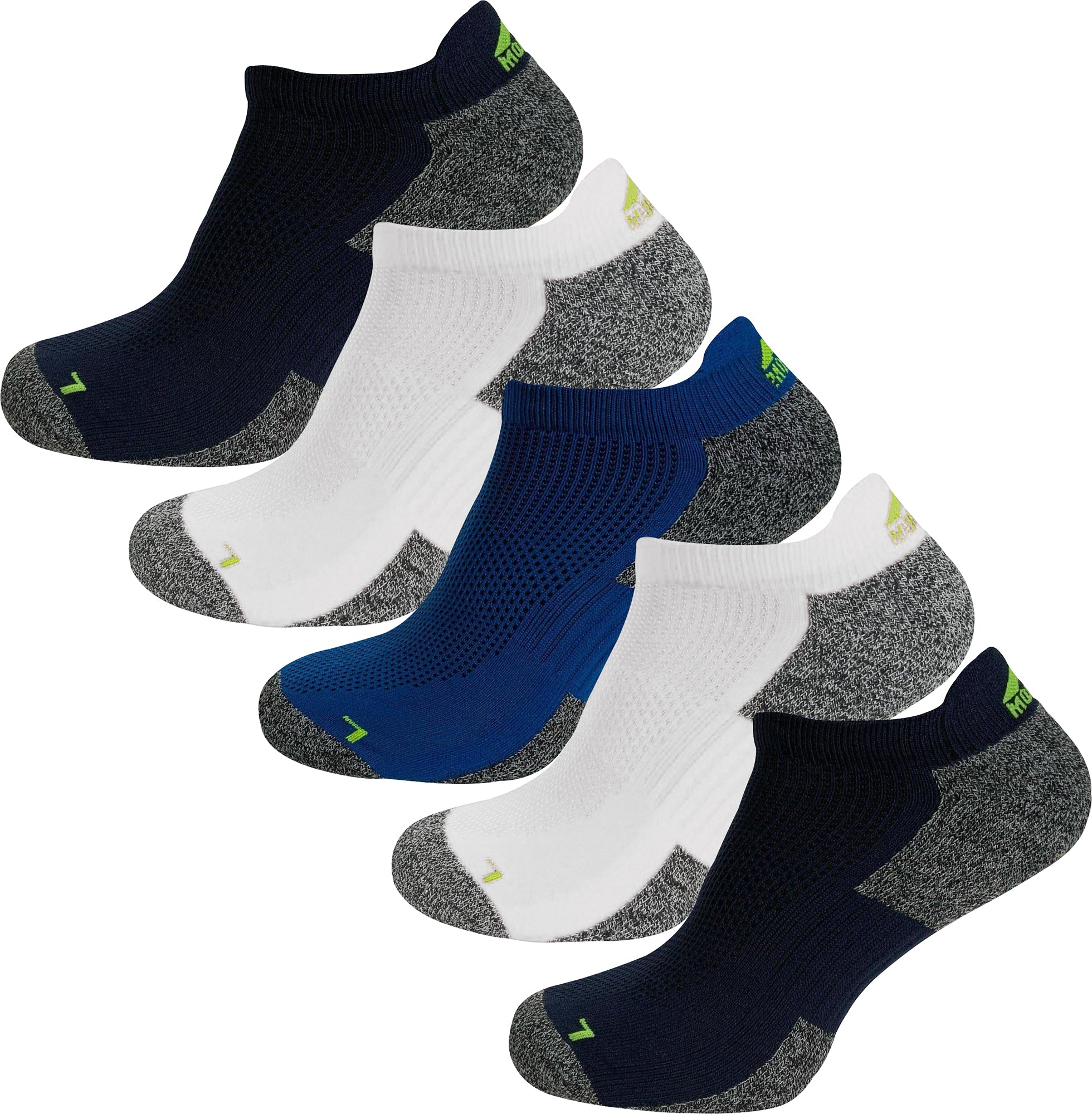 More Mile Challenger (5 Pack) Running Socks - Multi – Start Fitness