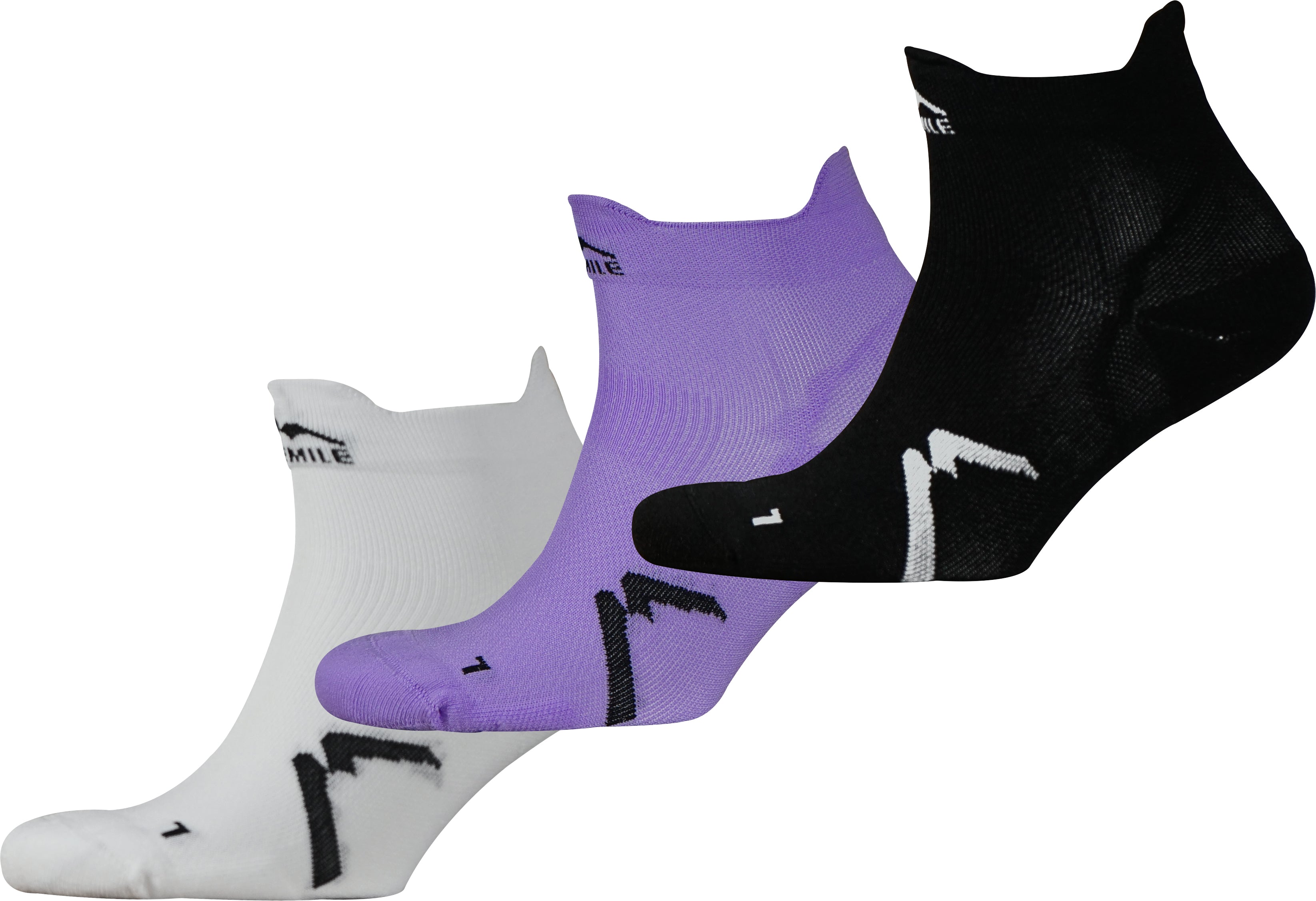 More Mile Paris (3 Pack) Running Socks - Multi – Start Fitness