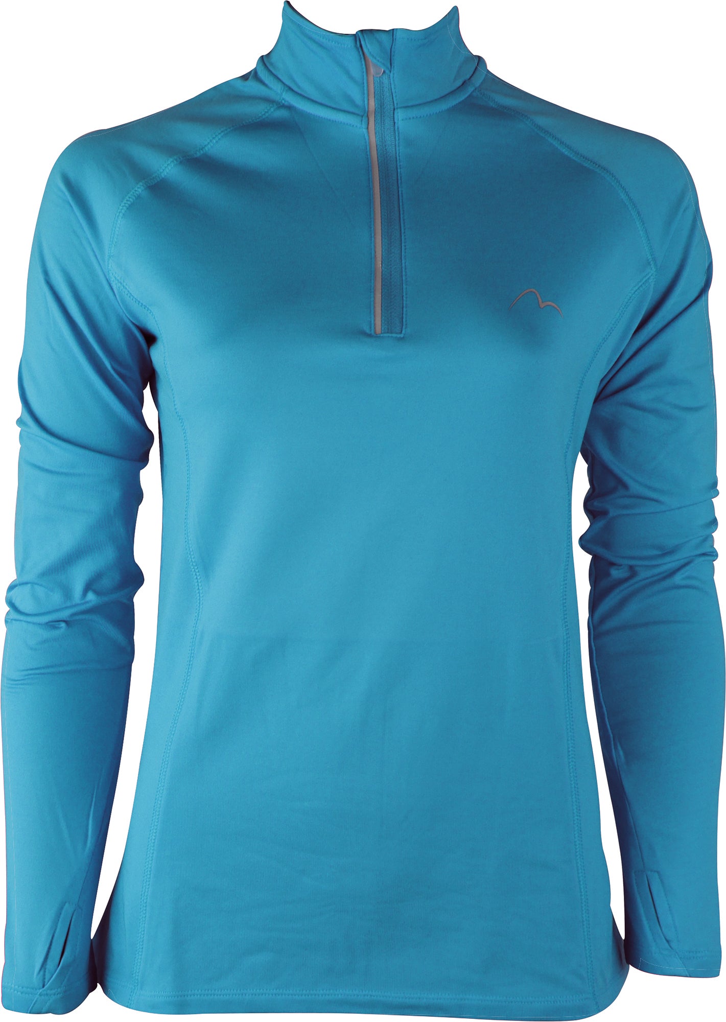 More Mile Vivid Half Zip Long Sleeve Womens Running Top - Blue – Start ...