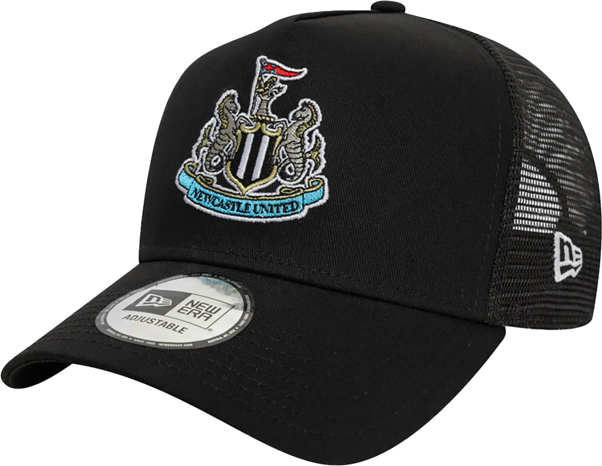 New Era Newcastle United Core E-Frame Trucker Adjustable Cap - Black ...