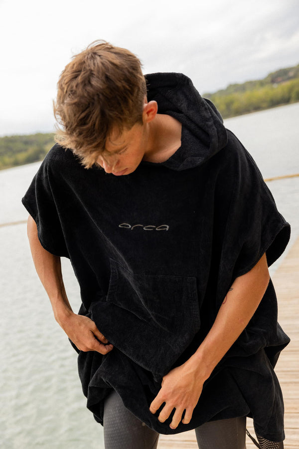 Orca Cotton Poncho Changing Robe - Black – Start Fitness