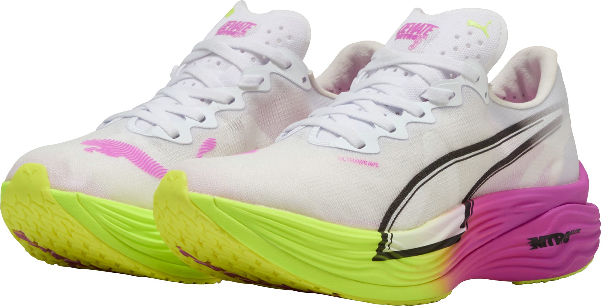Puma Deviate Nitro Elite 3 Womens Running Shoes White Start Fitness