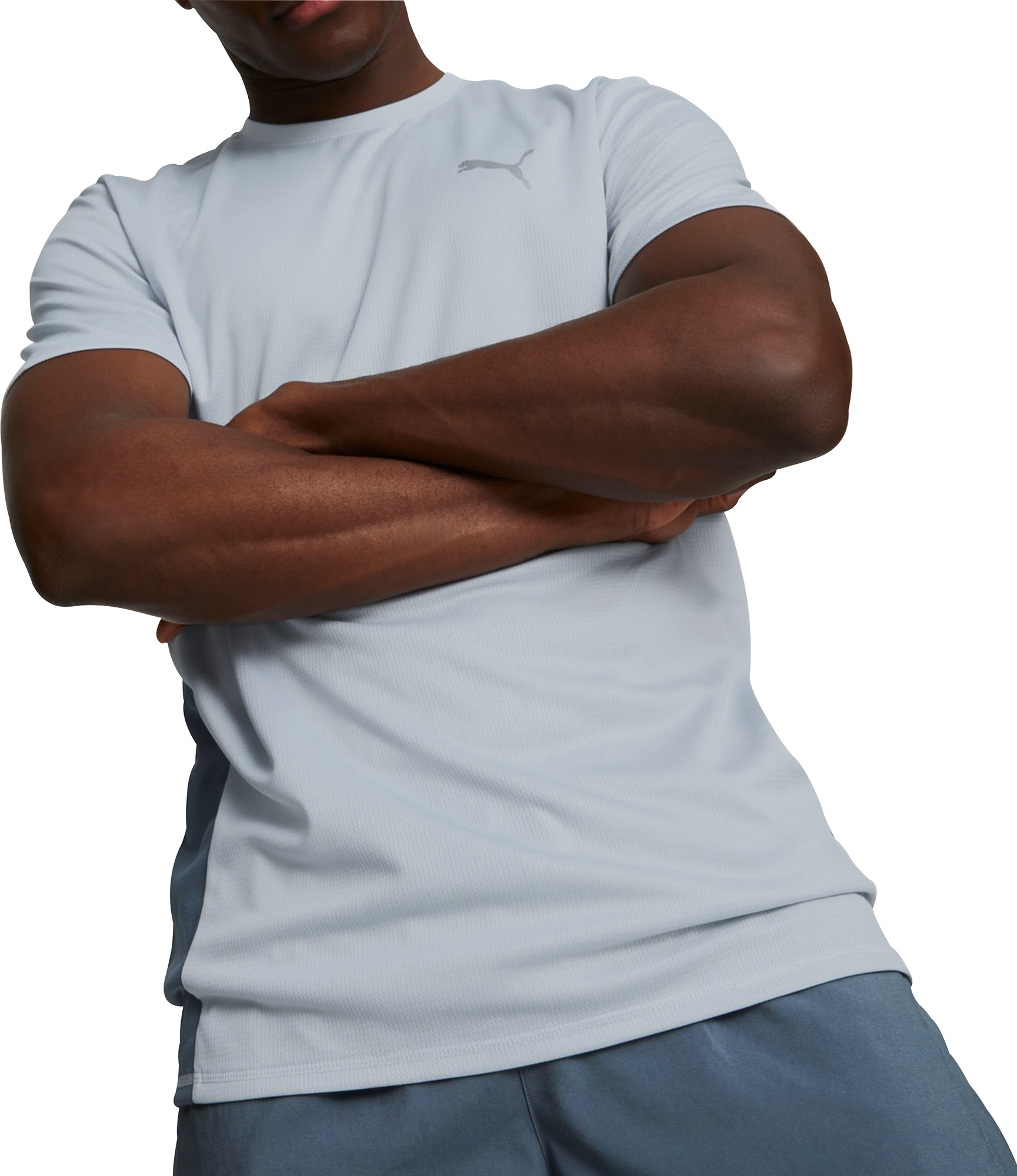 Puma Favourite Short Sleeve Mens Running Top - Grey – Start Fitness