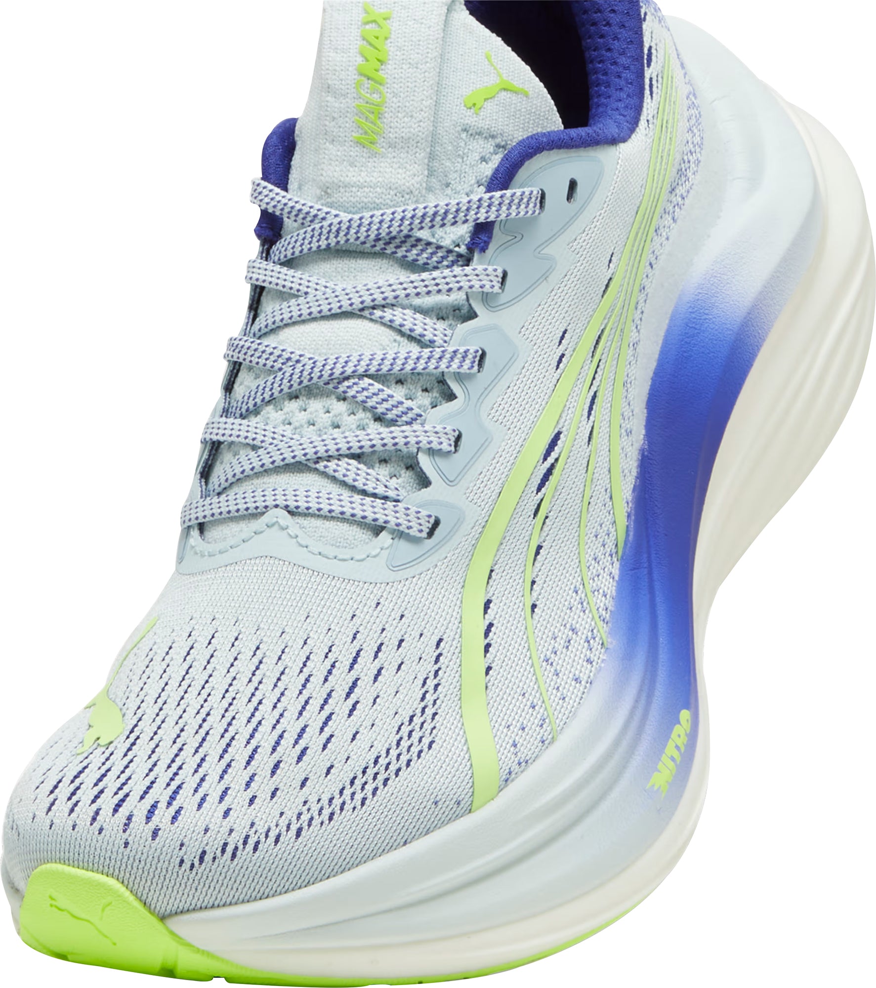 Puma MagMax Nitro Womens Running Shoes Blue Start Fitness