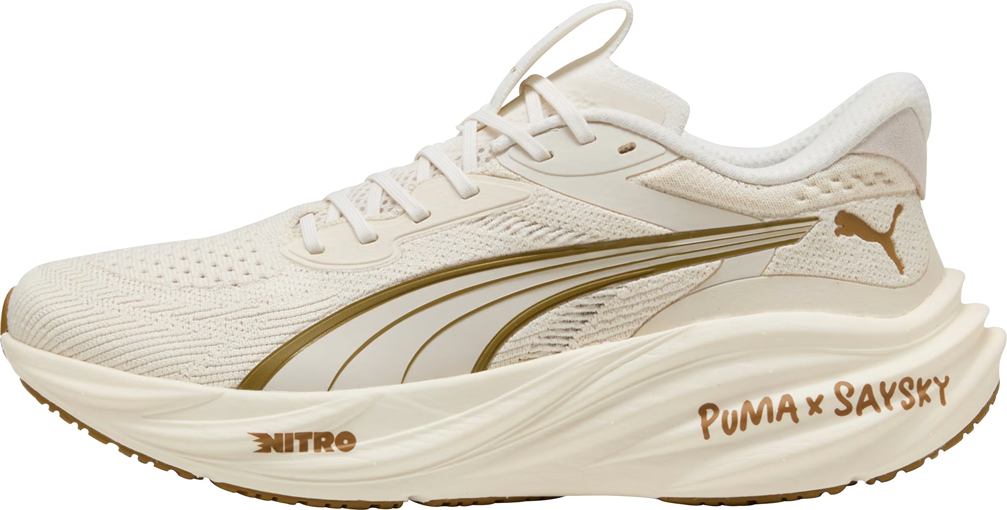 Puma Magnify Nitro 3 X SAYSKY Mens Running Shoes - Cream – Start Fitness