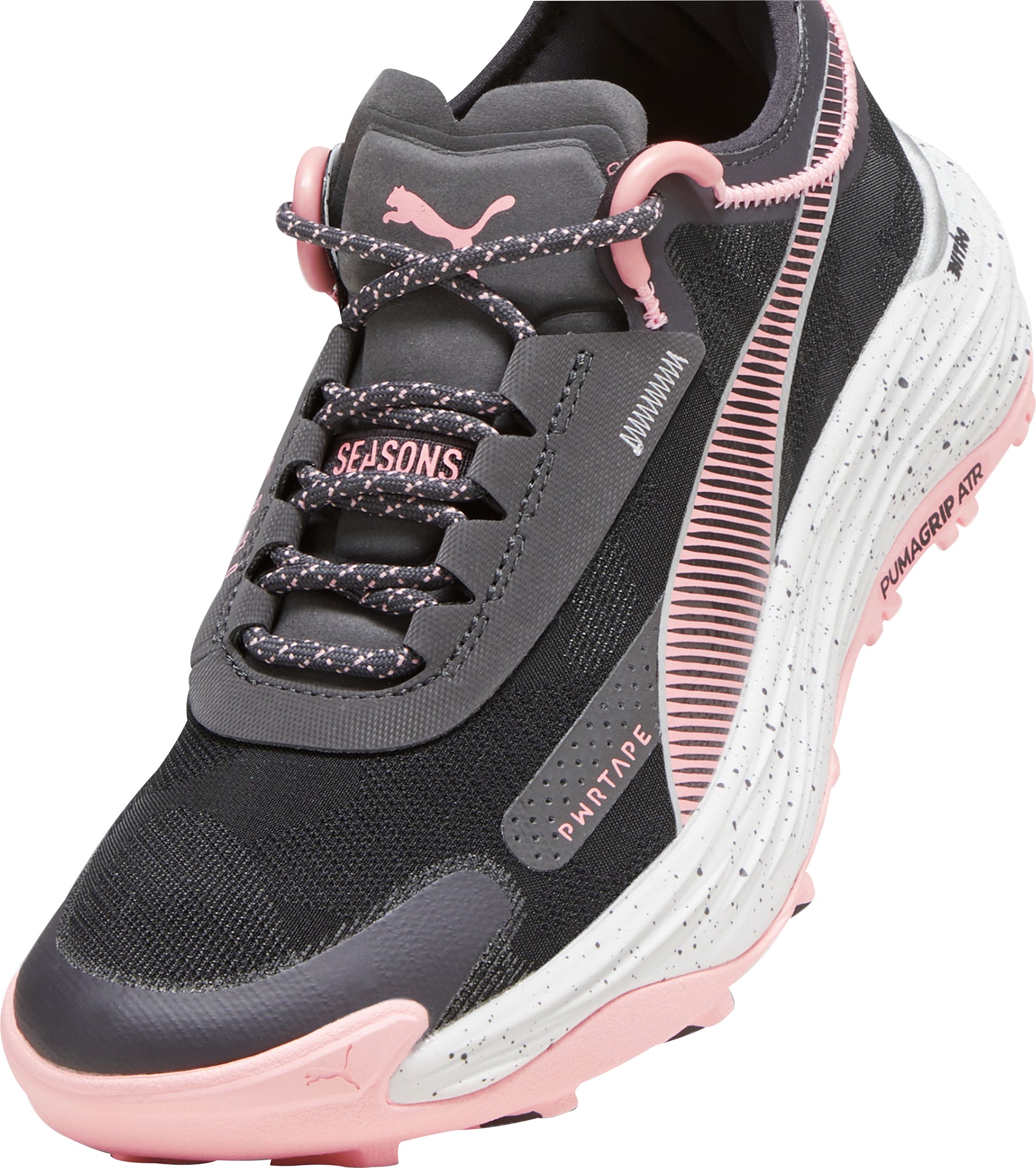 Gray and pink puma shoes store
