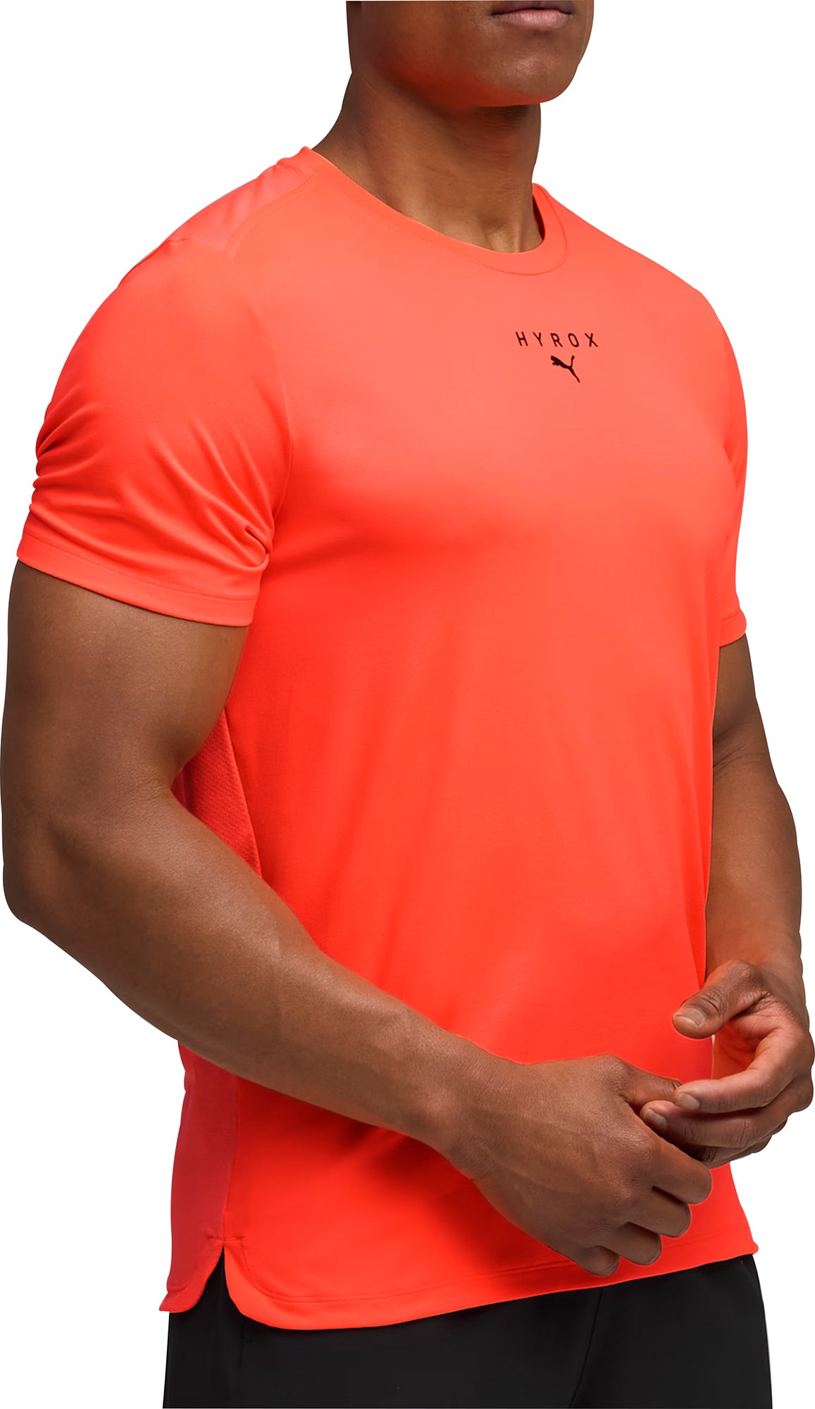 Puma X HYROX Cloudspun ThermoAdapt Short Sleeve Mens Running Top - Red ...
