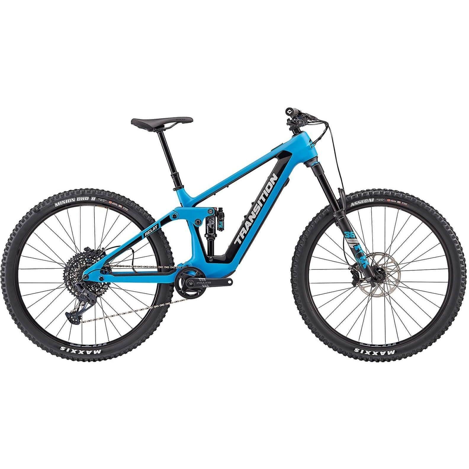 Transition Relay GX Carbon Electric Mountain Bike 2024 - TR Blue ...