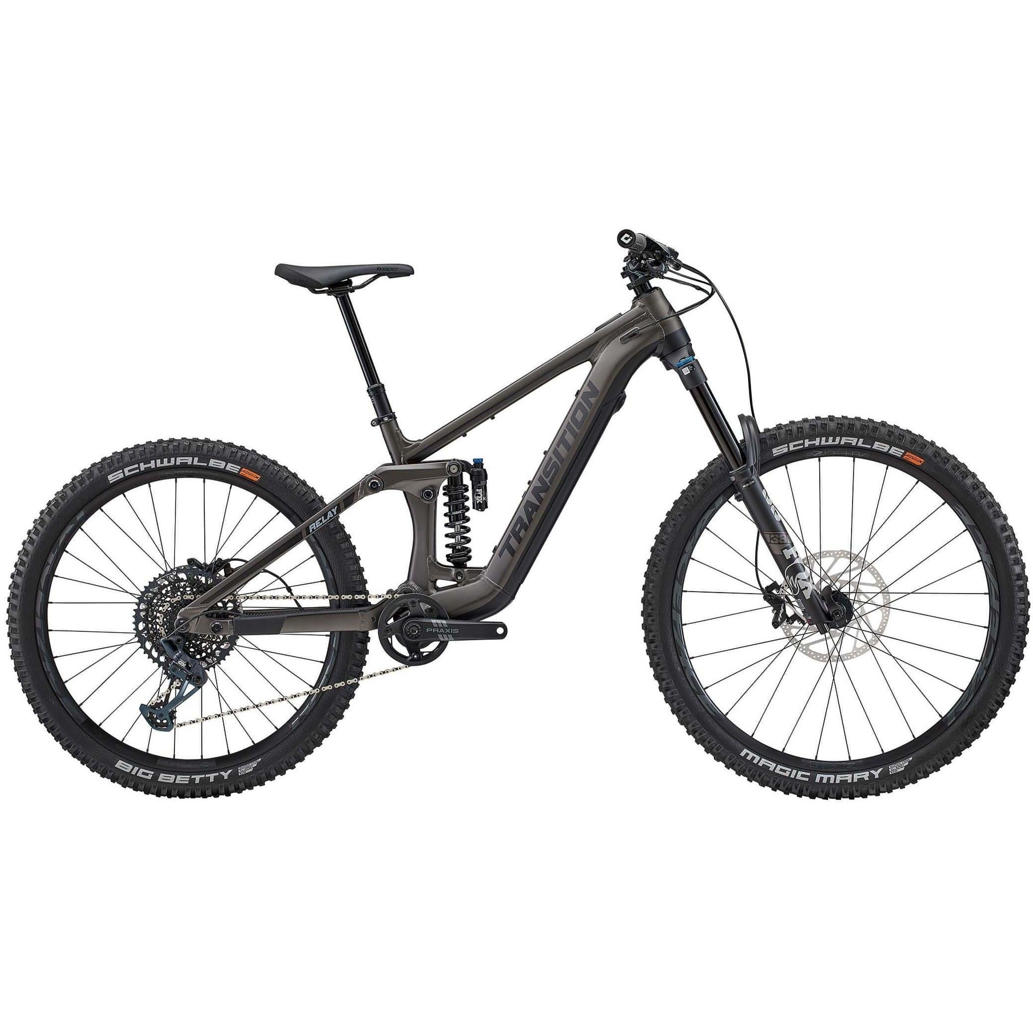 Transition Relay PNW GX Alloy Electric Mountain Bike 2024 - Oxide Grey ...