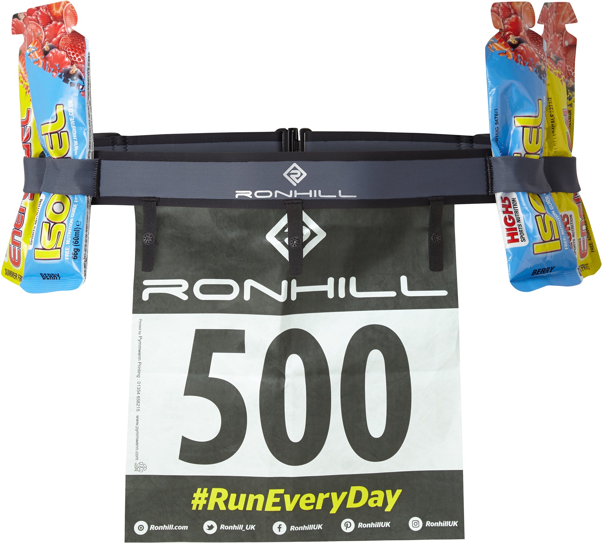 Ronhill Race Number Running Belt - Black – Start Fitness