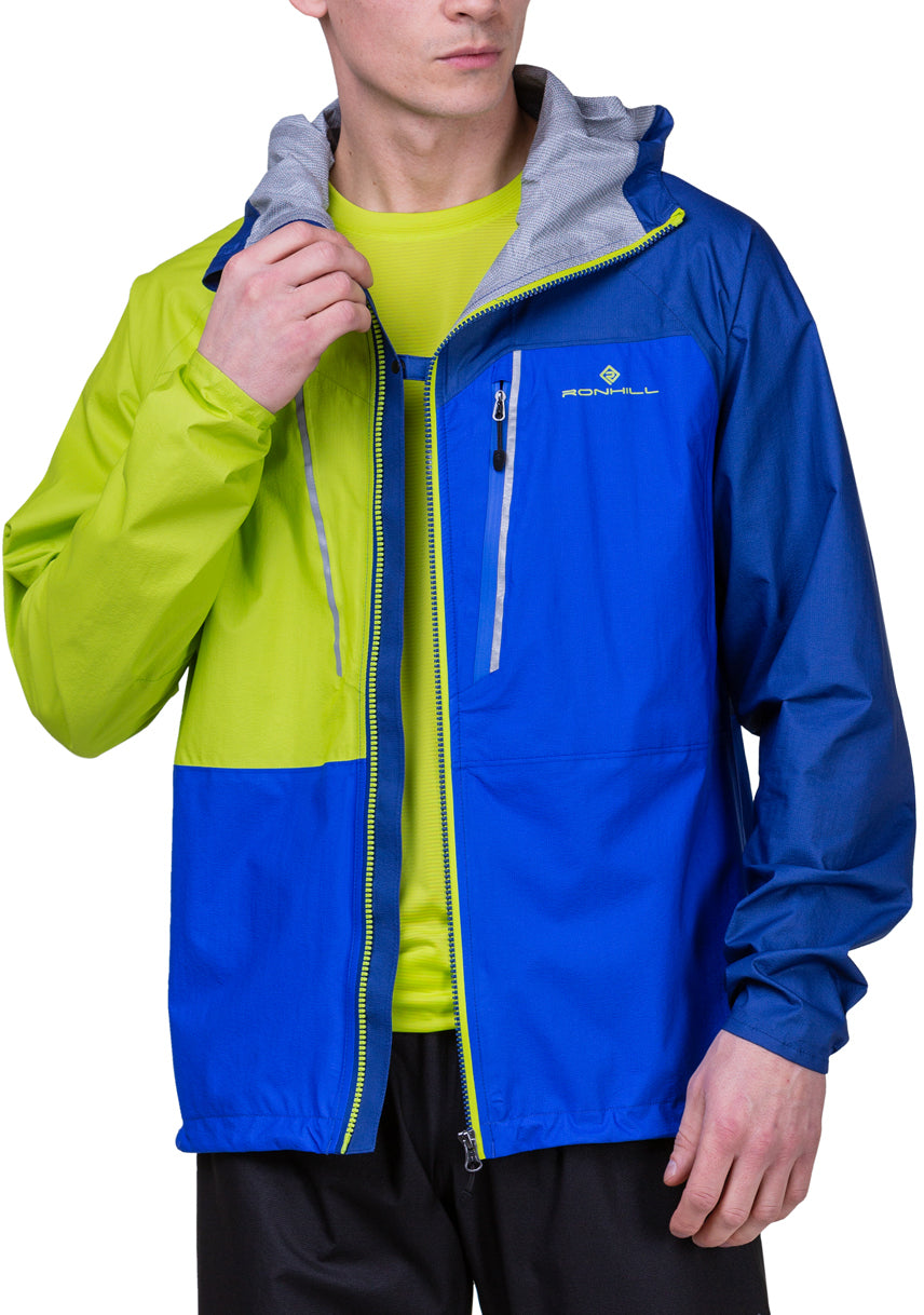 Ronhill Tech Fortify Waterproof Mens Running Jacket - Blue – Start Fitness