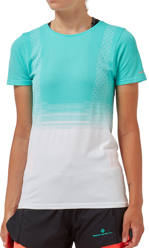 Ronhill Tech Marathon Short Sleeve Womens Running Top - Green – Start ...