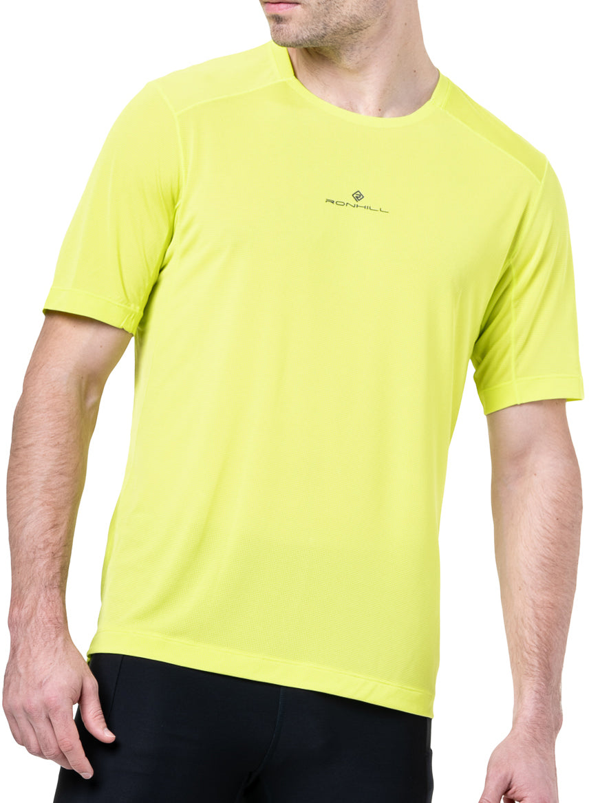 Ronhill Tech Short Sleeve Mens Running Top - Yellow – Start Fitness