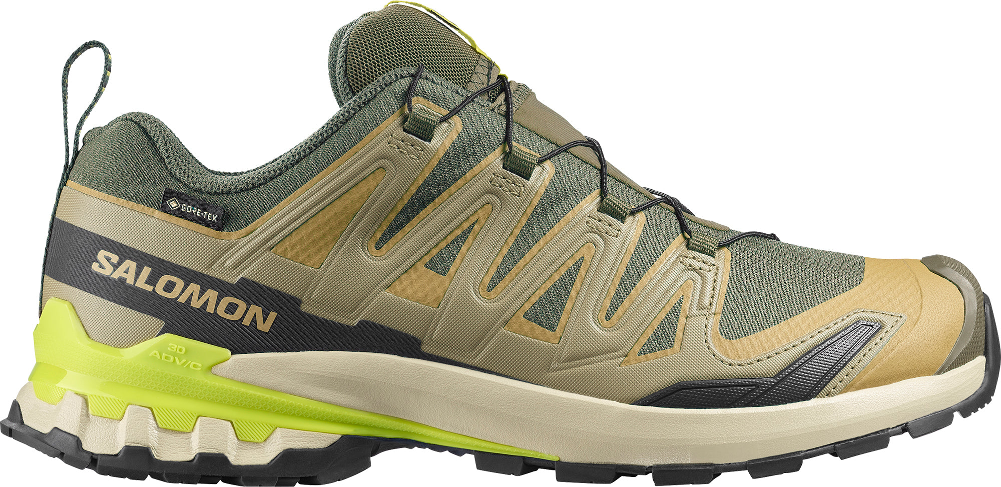 Salomon XA Pro 3D V9 GORE-TEX Mens Trail Running Shoes - Green – Start ...