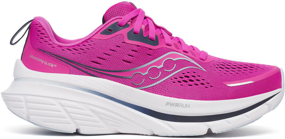 Saucony Guide 18 Womens Running Shoes - Pink – Start Fitness