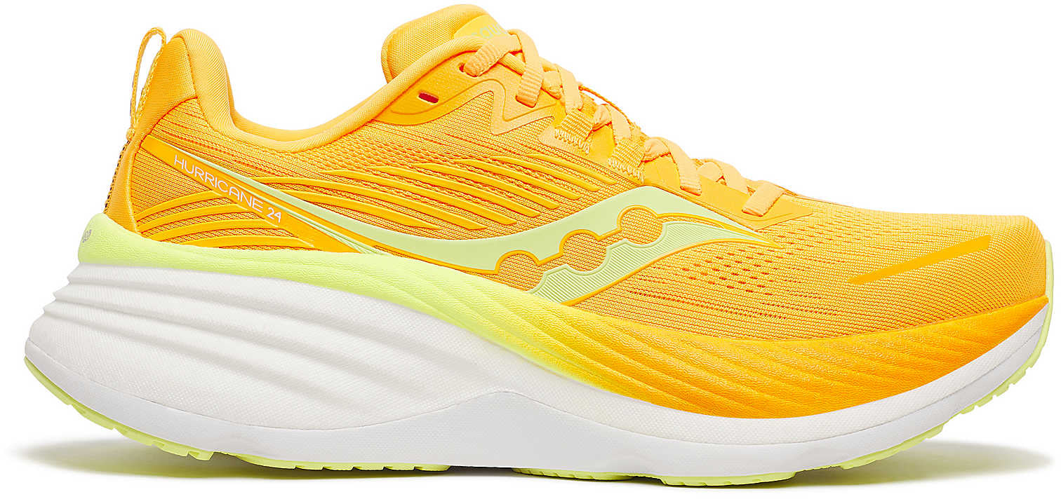 Saucony Hurricane 24 Womens Running Shoes - Yellow – Start Fitness