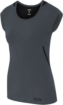 TCA Tech Lightweight Cap Short Sleeve Womens Running Top - Grey – Start ...